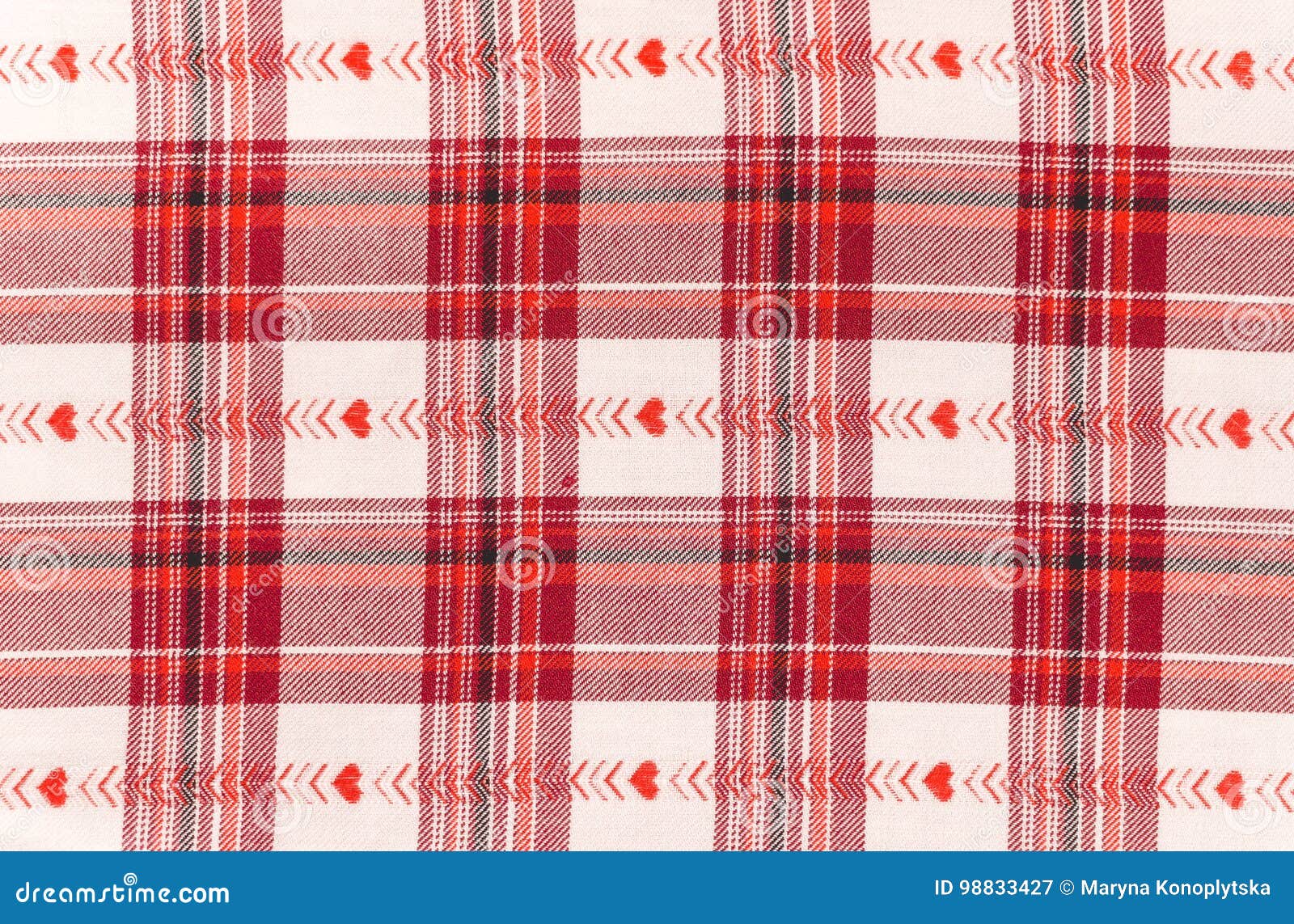 Red and White Checkered Fabric Stock Image - Image of napkin, canvas ...