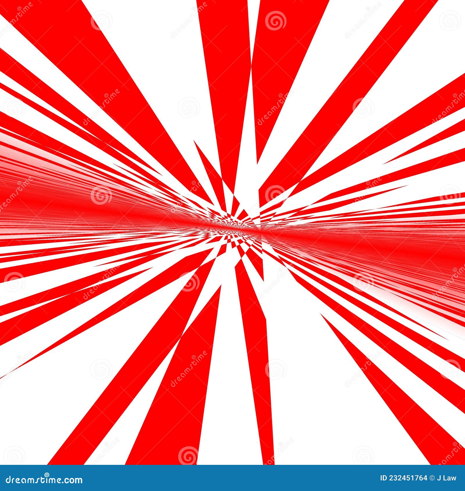 White and Red Flash Towards Infinity and Beyond Stock Illustration ...