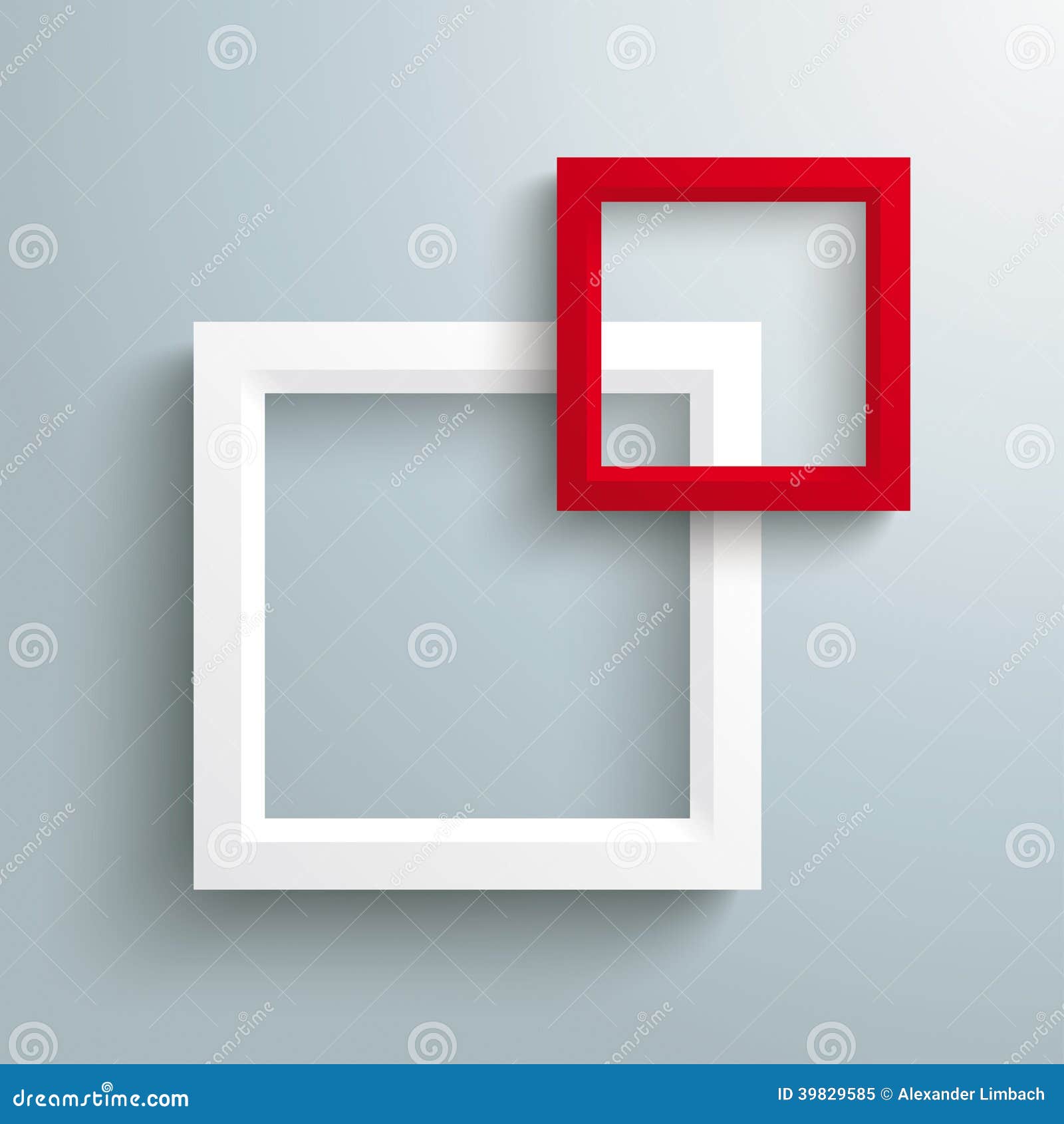 White and Red Frame Silver Background Stock Vector - Illustration of ...