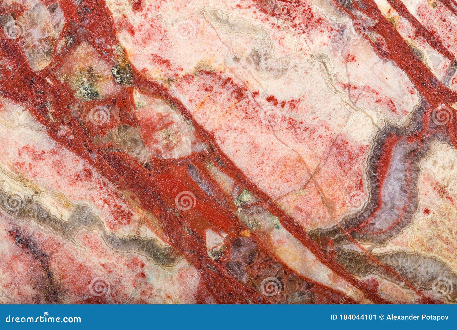 White and Red Jasper Texture Closeup Stock Image - Image of precious ...