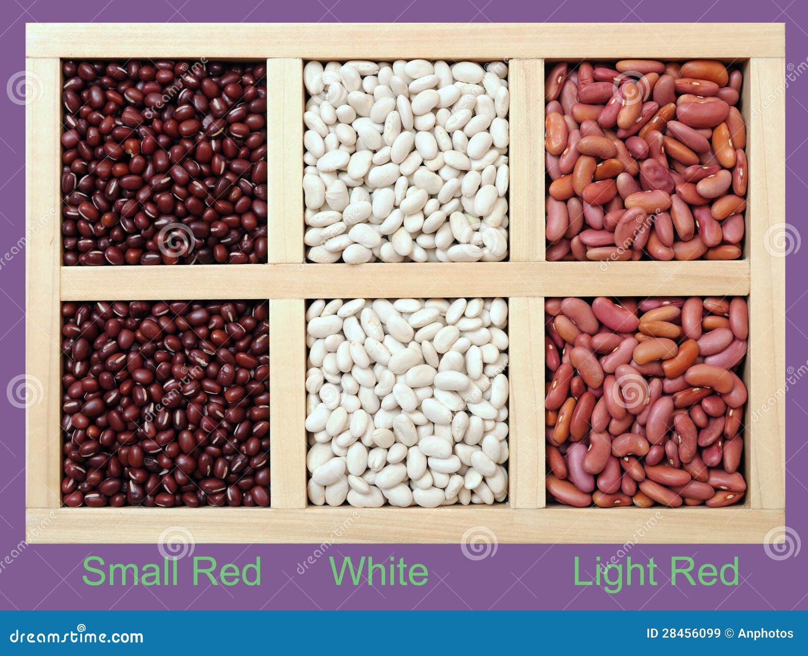 White, Red, Light Red Beans Stock Image - Image of kernel, pattern ...