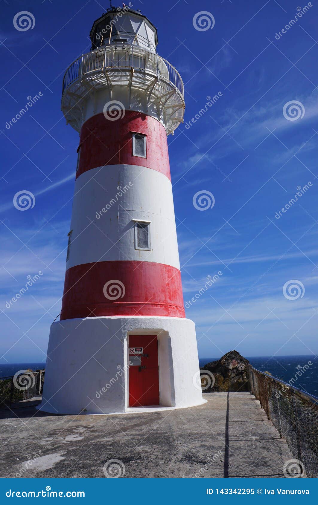White and red lighthouse stock image. Image of colored - 143342295