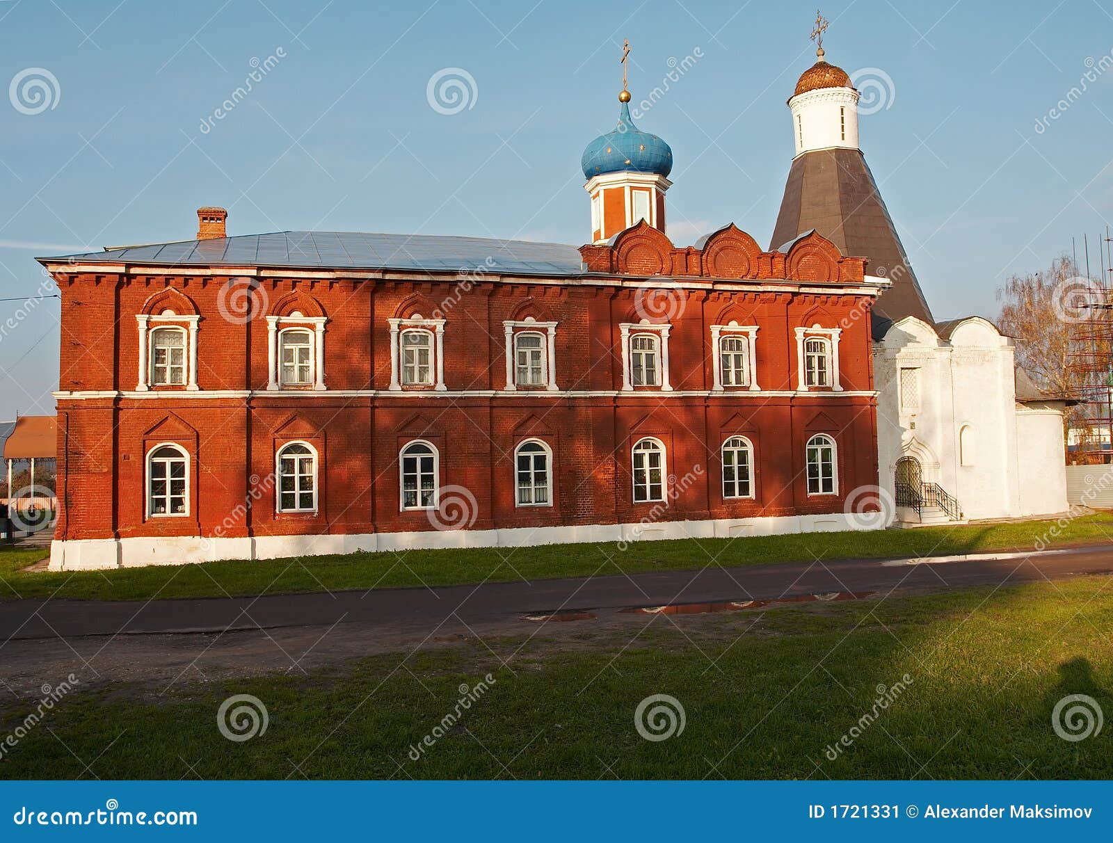 White and Red Masonry Churches Stock Image - Image of reverent, citadel ...