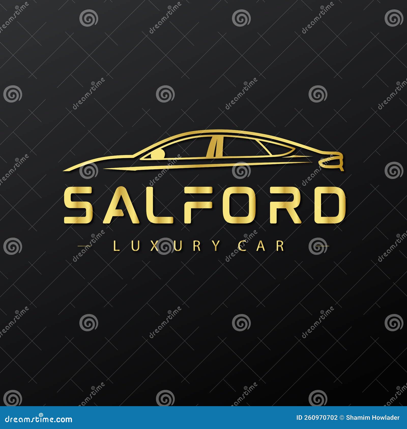 Luxury Elegant Minimalist Modern Automotive Logo Stock Vector ...