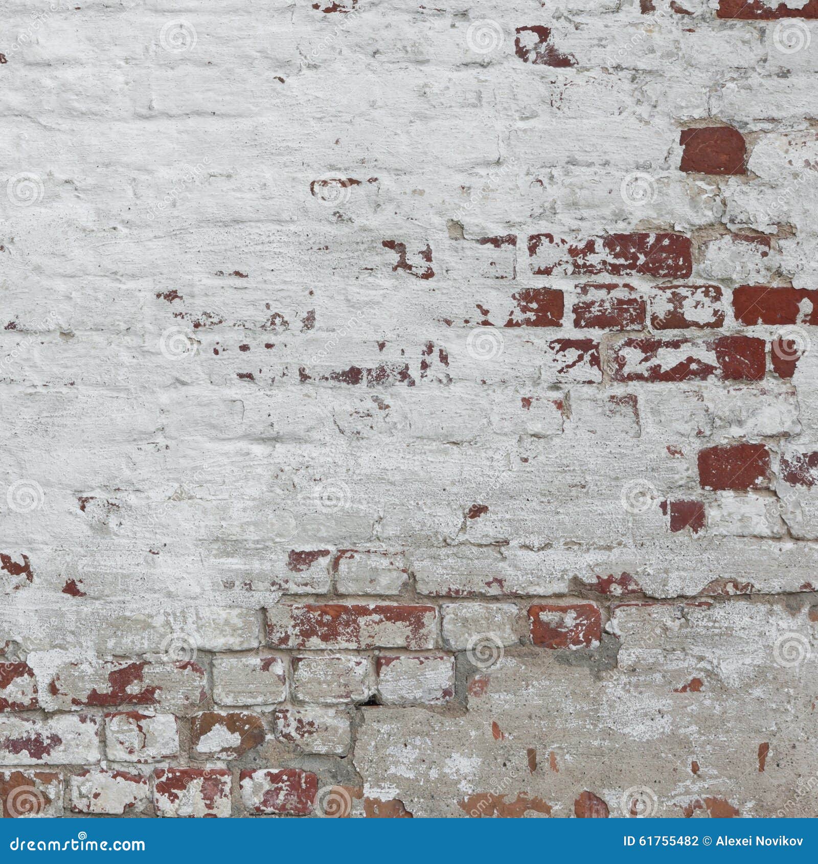White Red Retro Brick Wall Whitewash Frame Background Texture Stock ...
