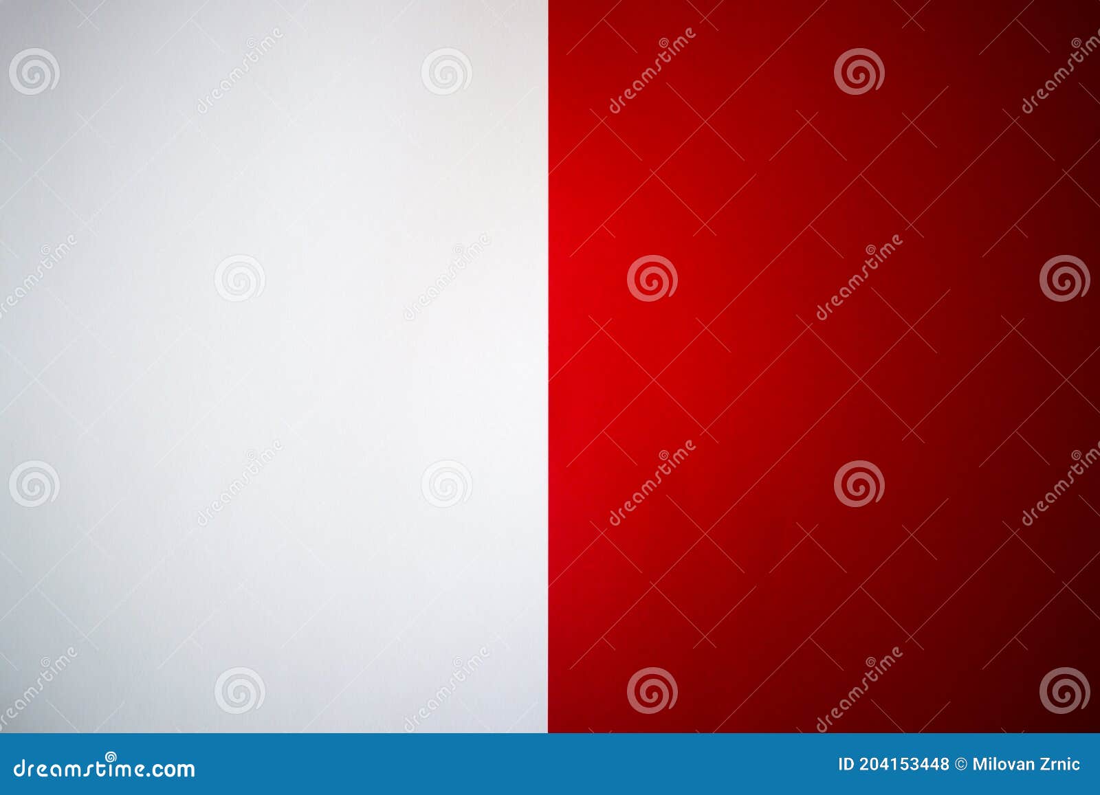 White and Red Vertically Divided Colored Paper Background Stock ...