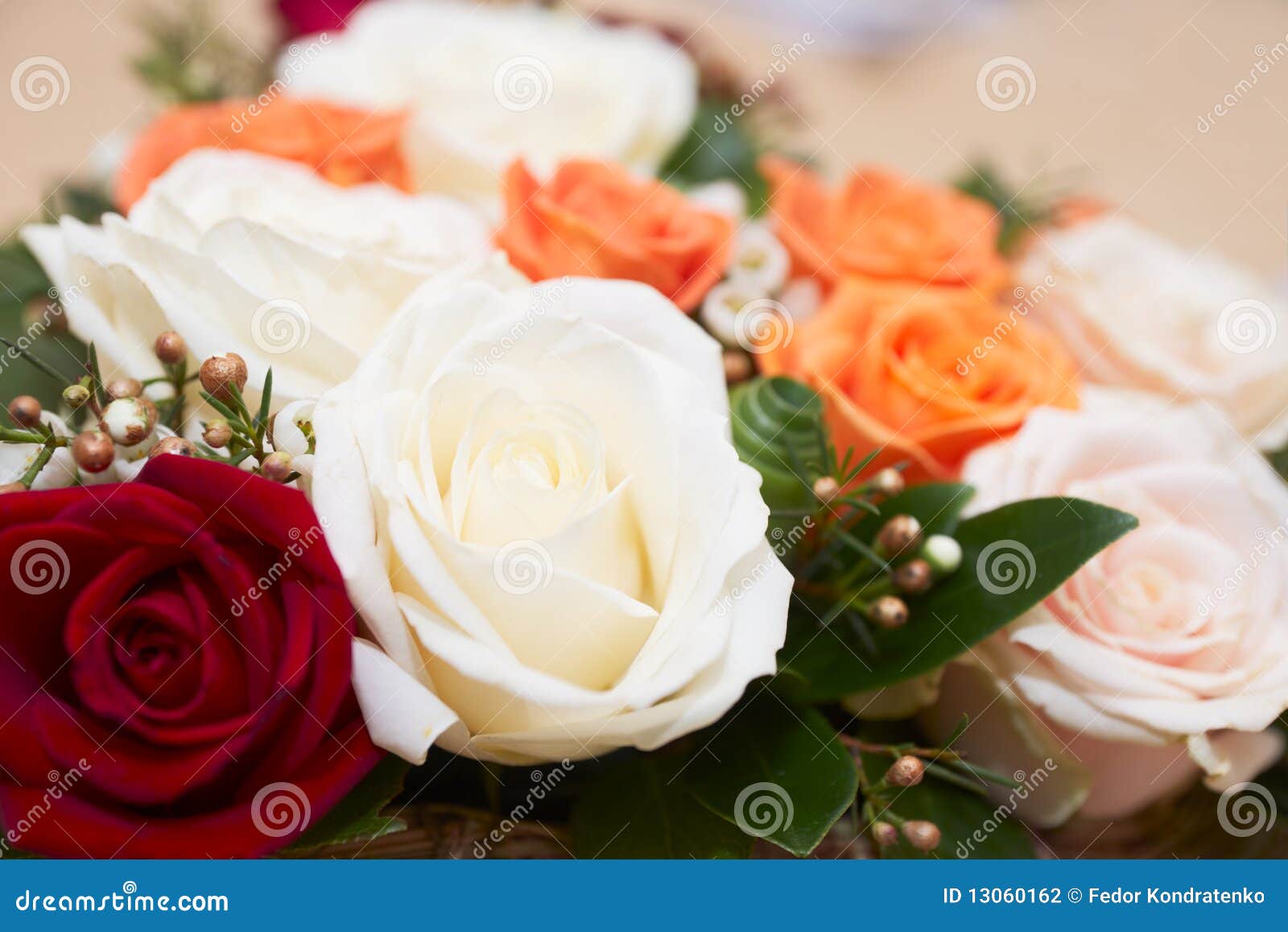 White, Red and Yellow Roses Stock Photo - Image of decoration ...