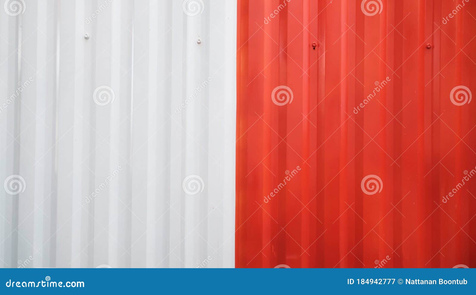 White and Red Zinc Wall Texture, Surface of White and Red Zinc ...