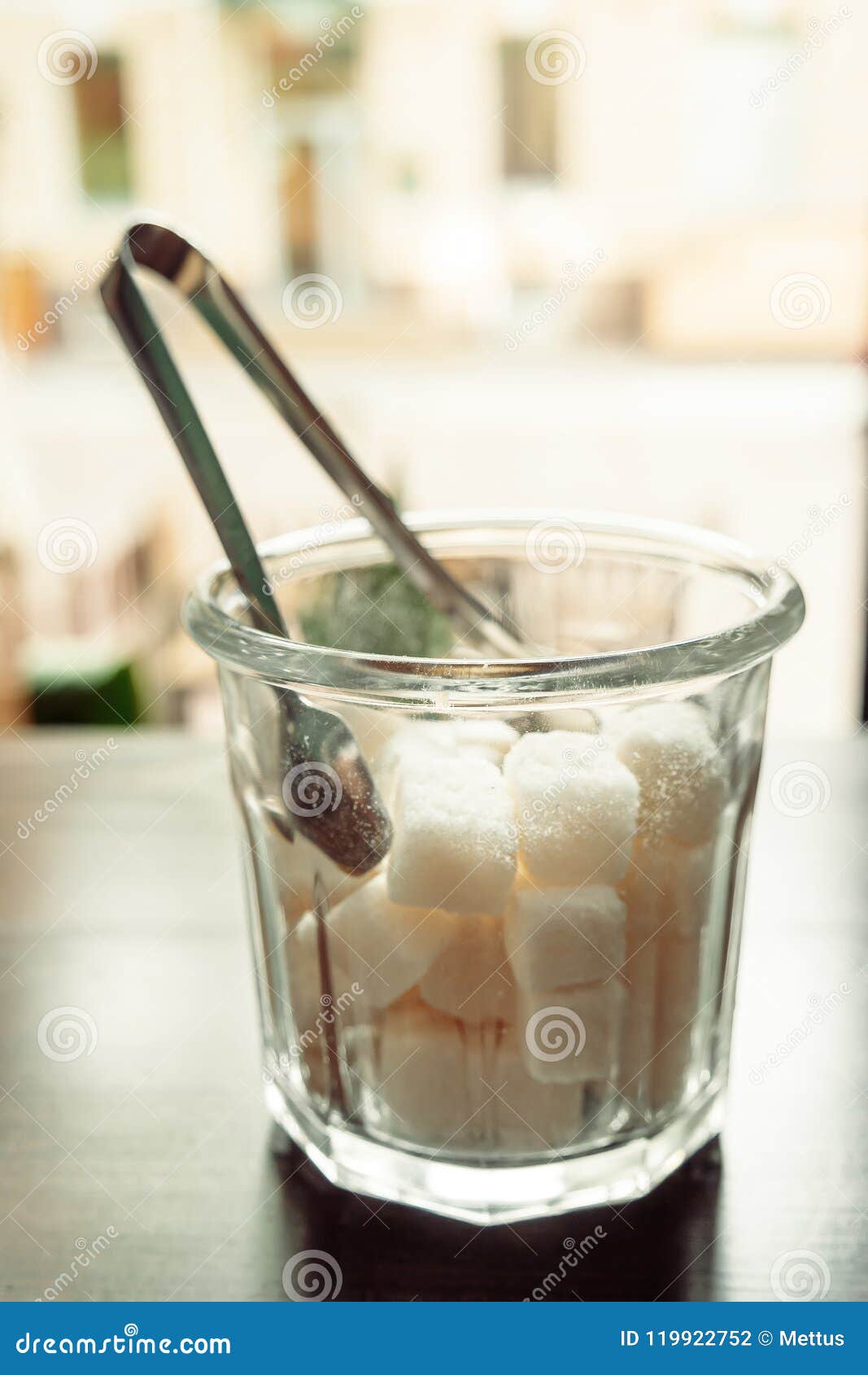 White Refined Sugar Cubes in the Sugar-bowl Side View on Table Stock ... White Refined Sugar Cubes in the Sugar-bowl Side View on Table Stock ...