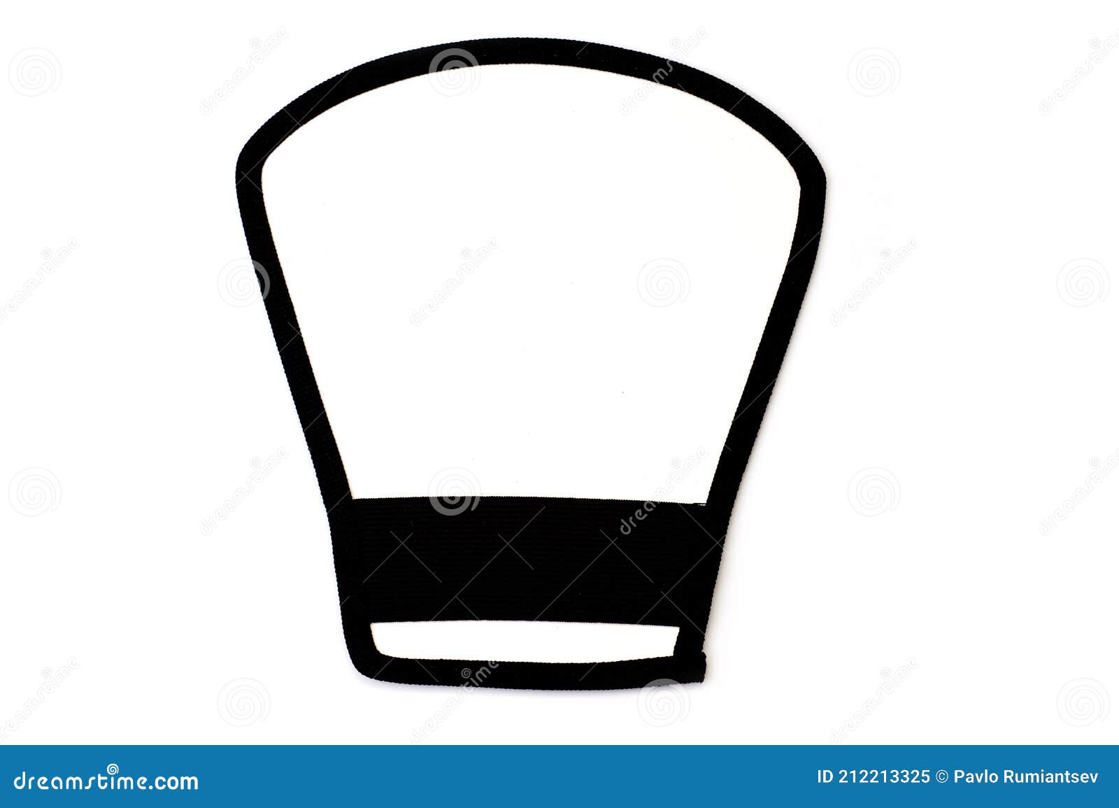 White Reflector Visor To Diffuse Light from the on-camera Flash Stock ...