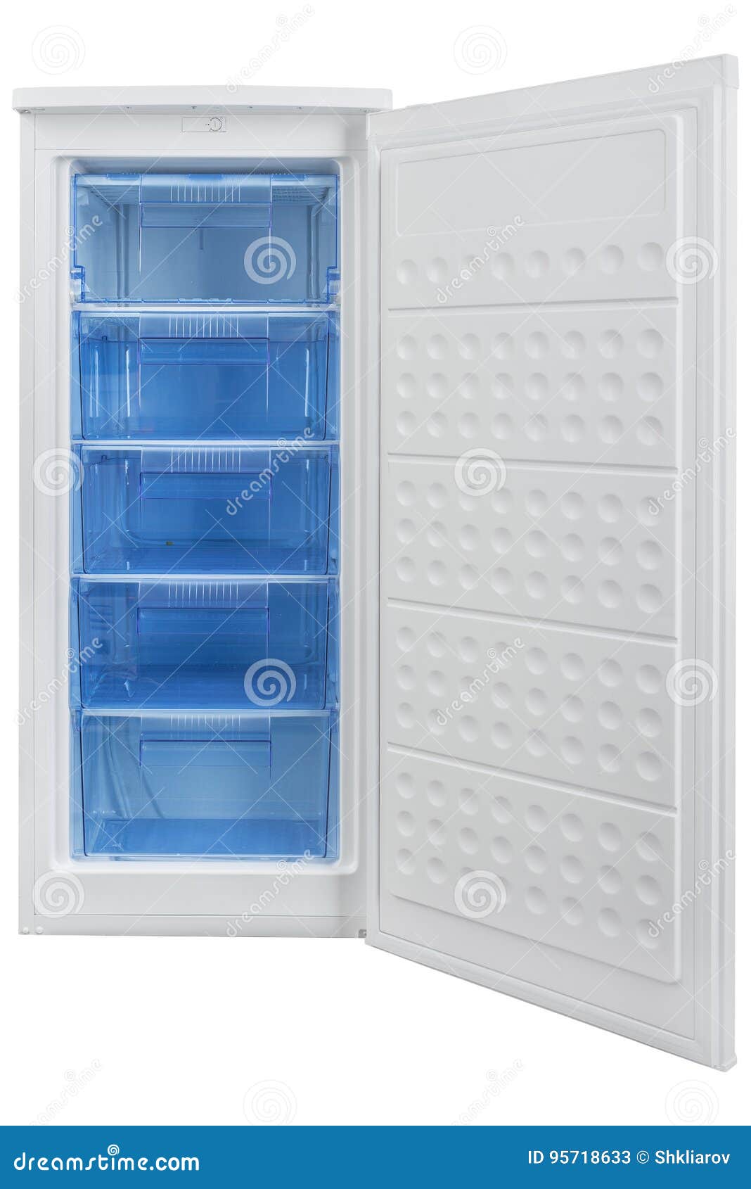 White Refrigerator Isolated on White Background Stock Image - Image of ...