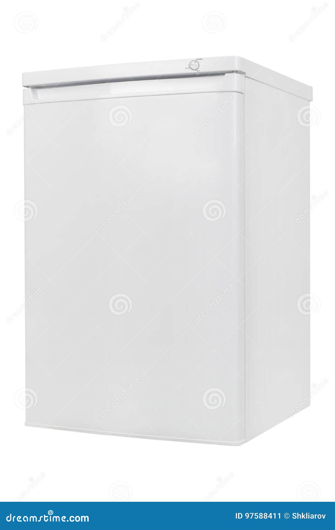 White Refrigerator Isolated on White Background Stock Image - Image of ...