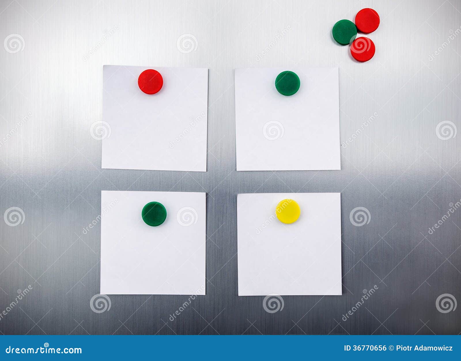 White reminders on fridge stock photo. Image of data - 36770656