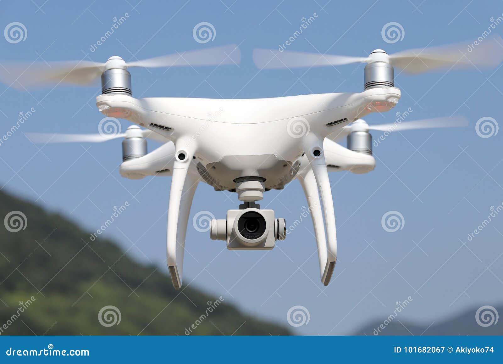 White Remote Controlled Drone Flying Editorial Photography - Image of ...