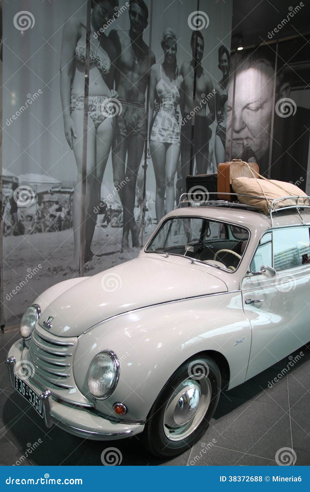 White retro Audi car editorial stock photo. Image of museum - 38372688