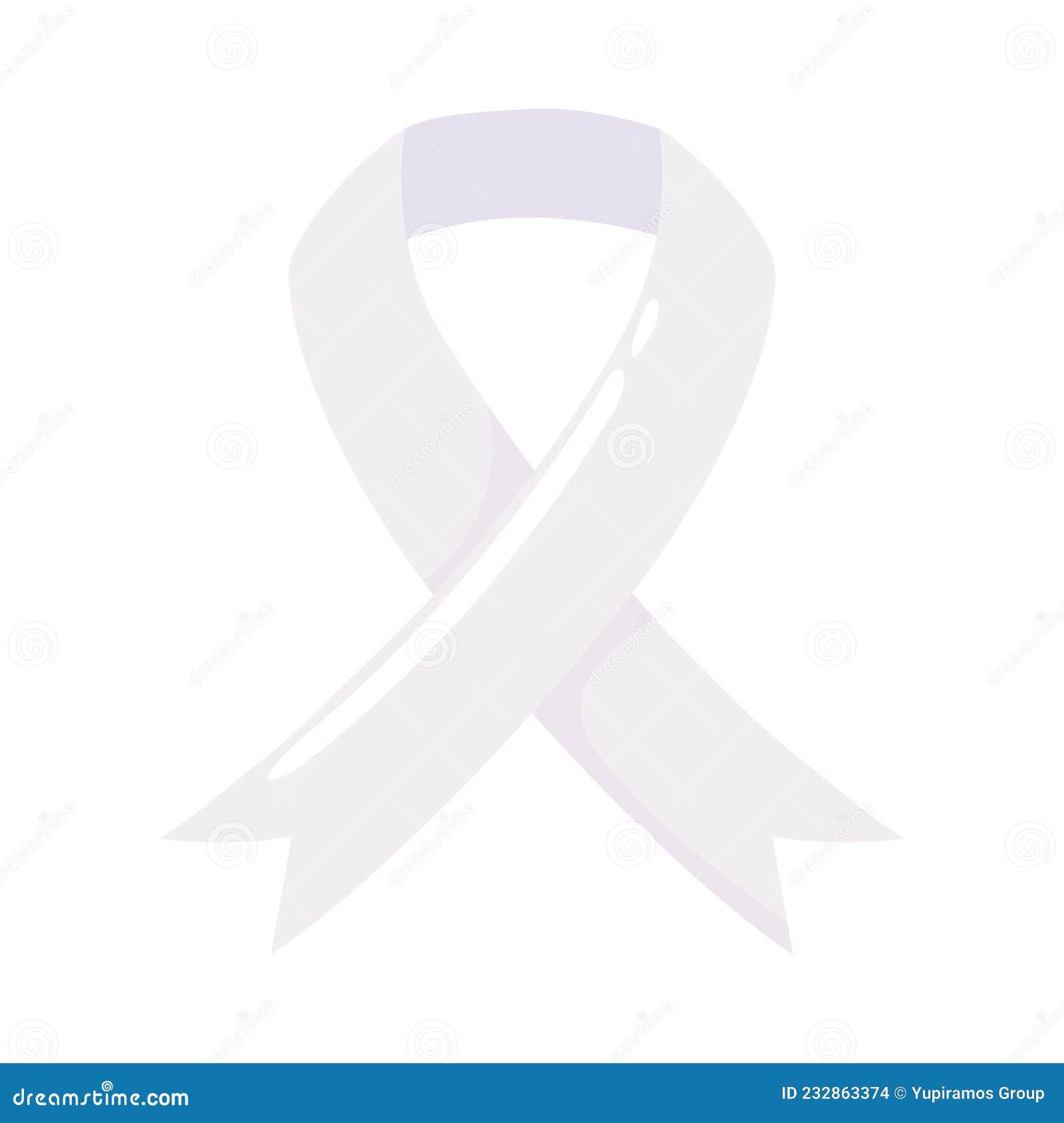White ribbon emblem stock vector. Illustration of isolation - 232863374