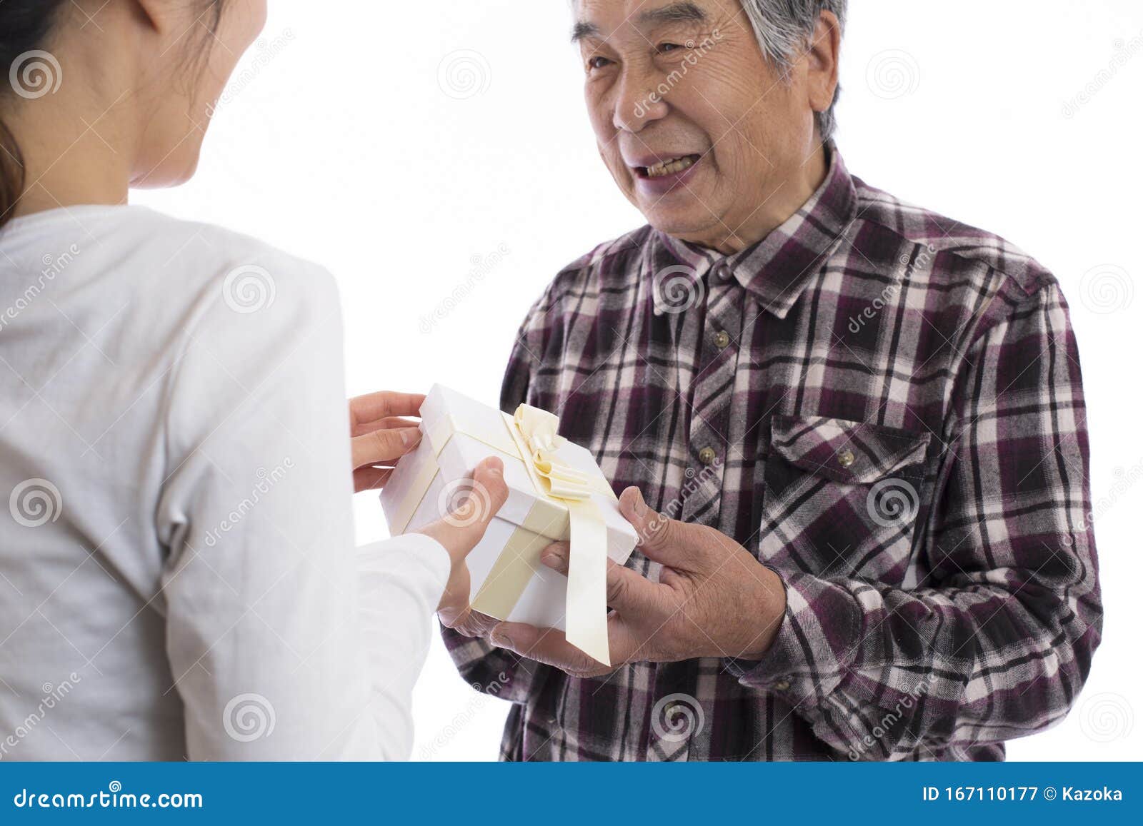 White ribbon gift box stock image. Image of celebration - 167110177