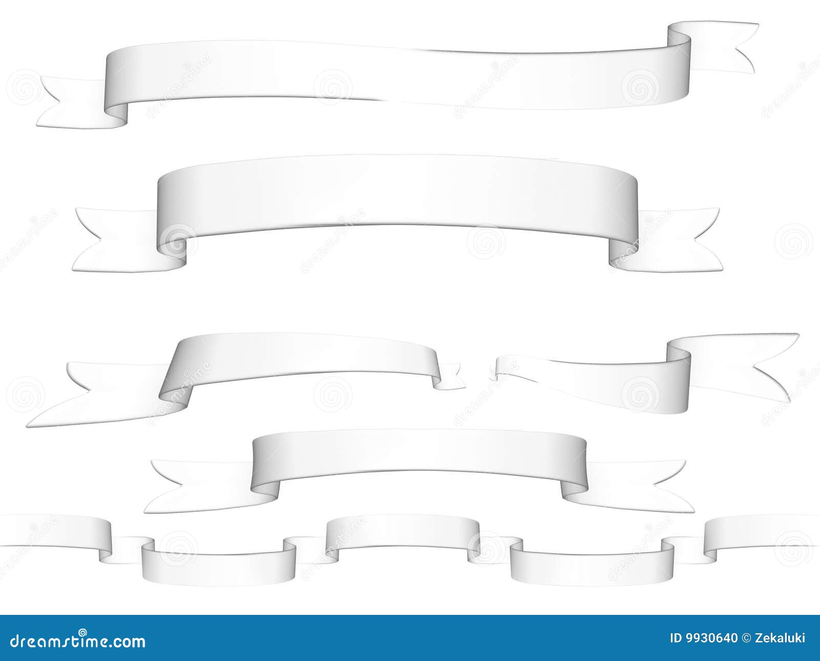 White ribbons of text. stock illustration. Illustration of flexibility ...