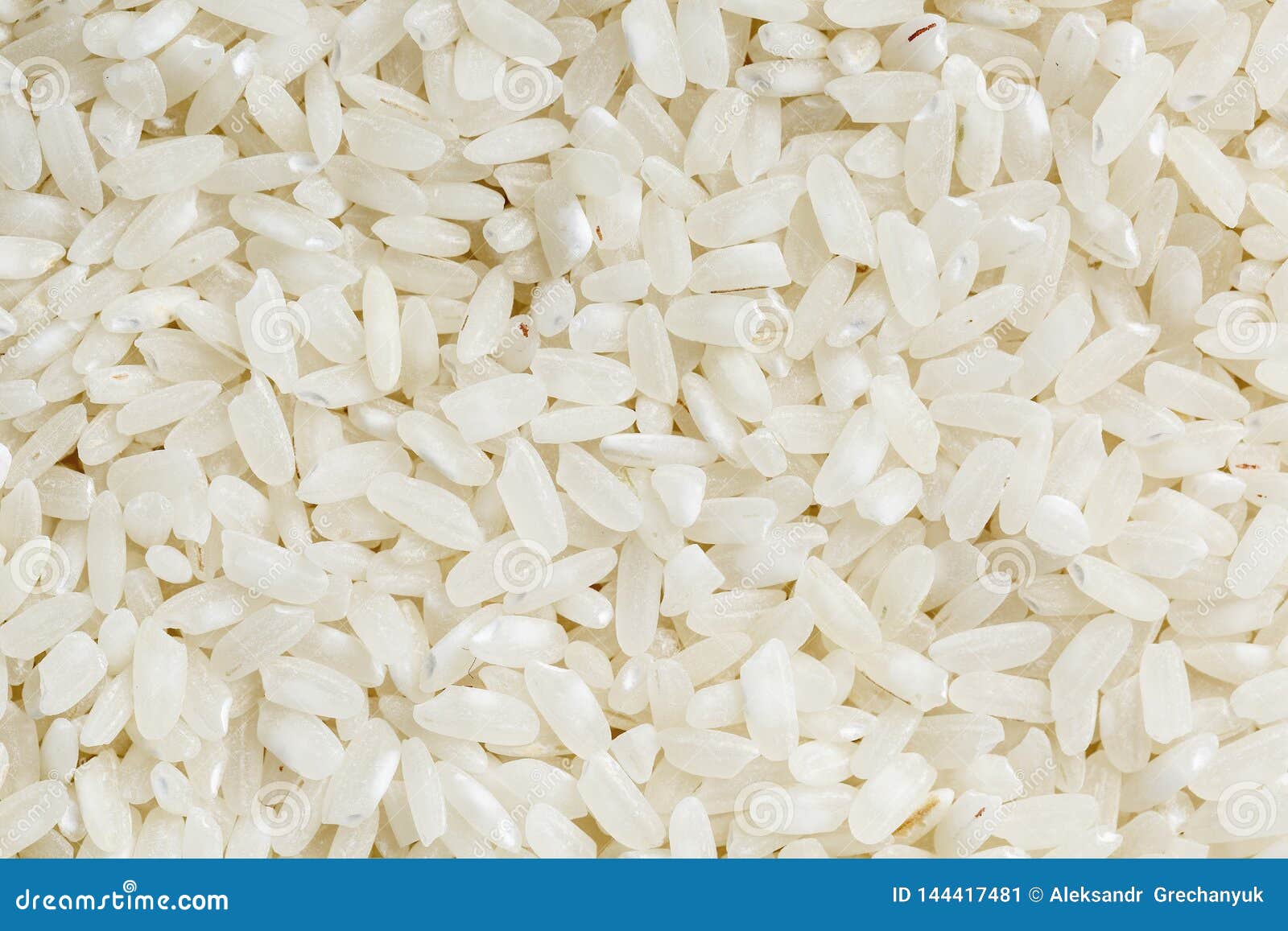 White Rice Background and Texture. Rice Grain. View from Above Stock ...