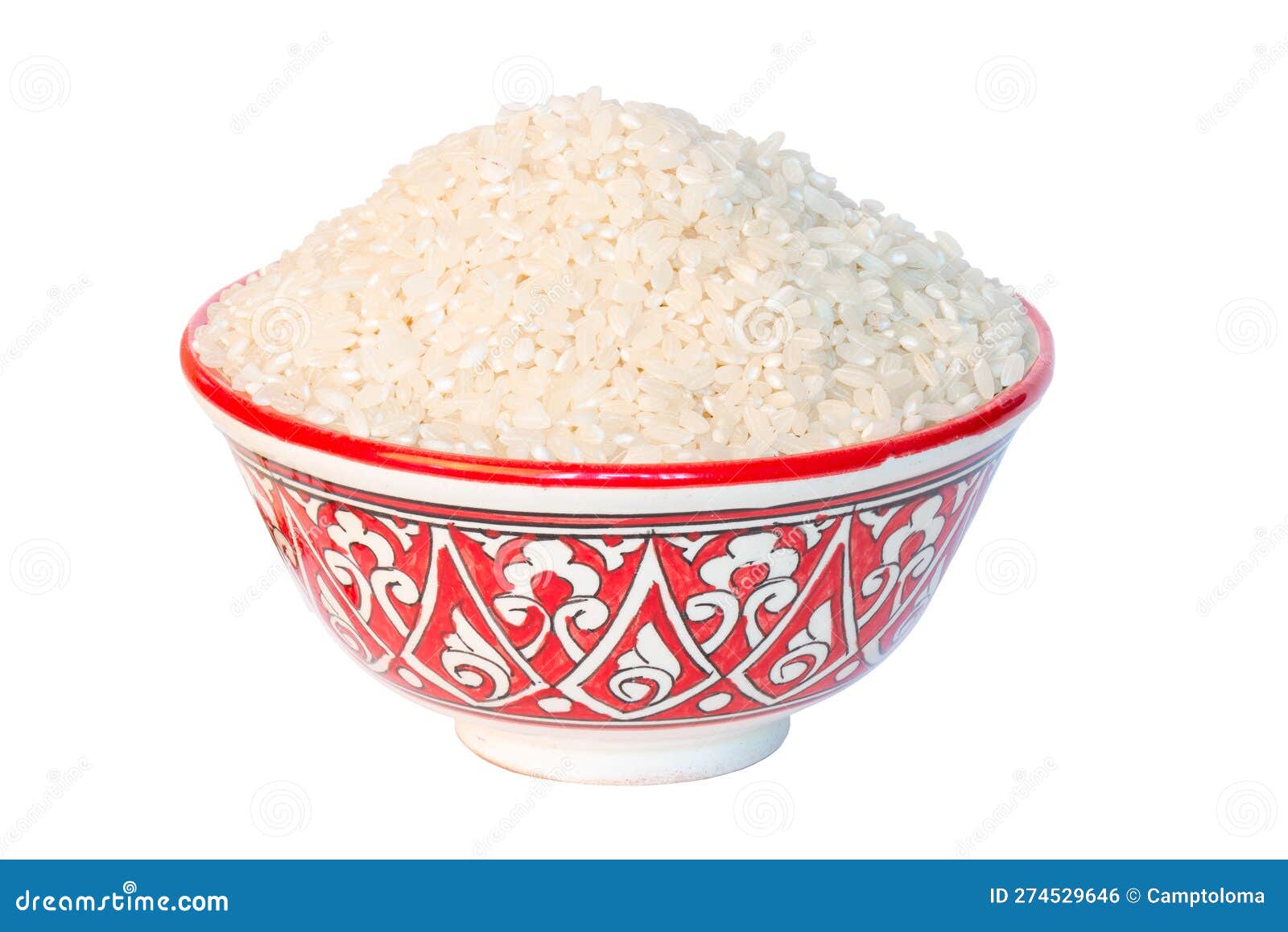 White Rice in bowl stock photo. Image of bowl, black - 274529646