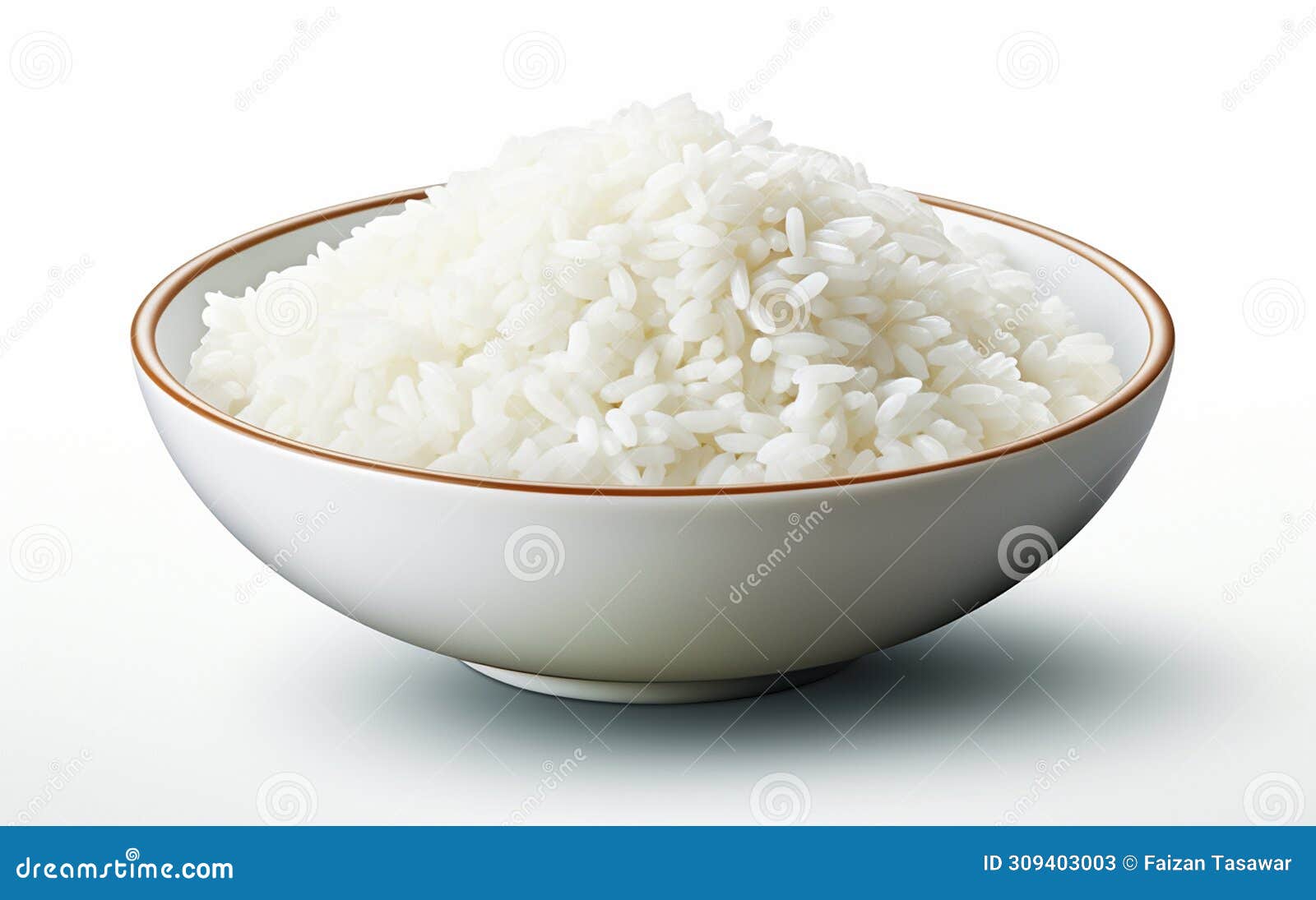 White Rice Bowl on Transparent Background Stock Illustration ...