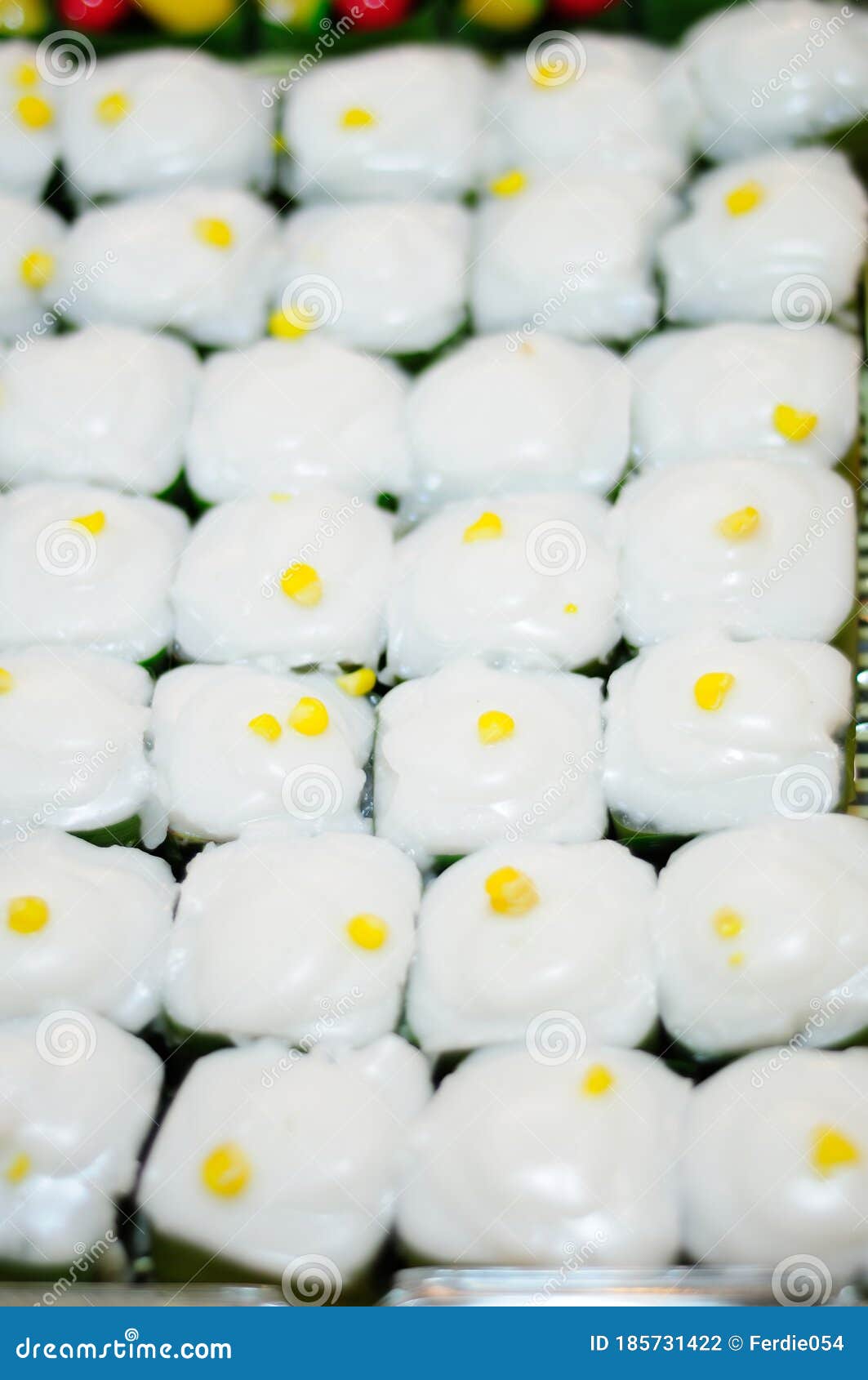 White Rice Cakes with Corn Kernels Stock Photo - Image of cakes, prices ...