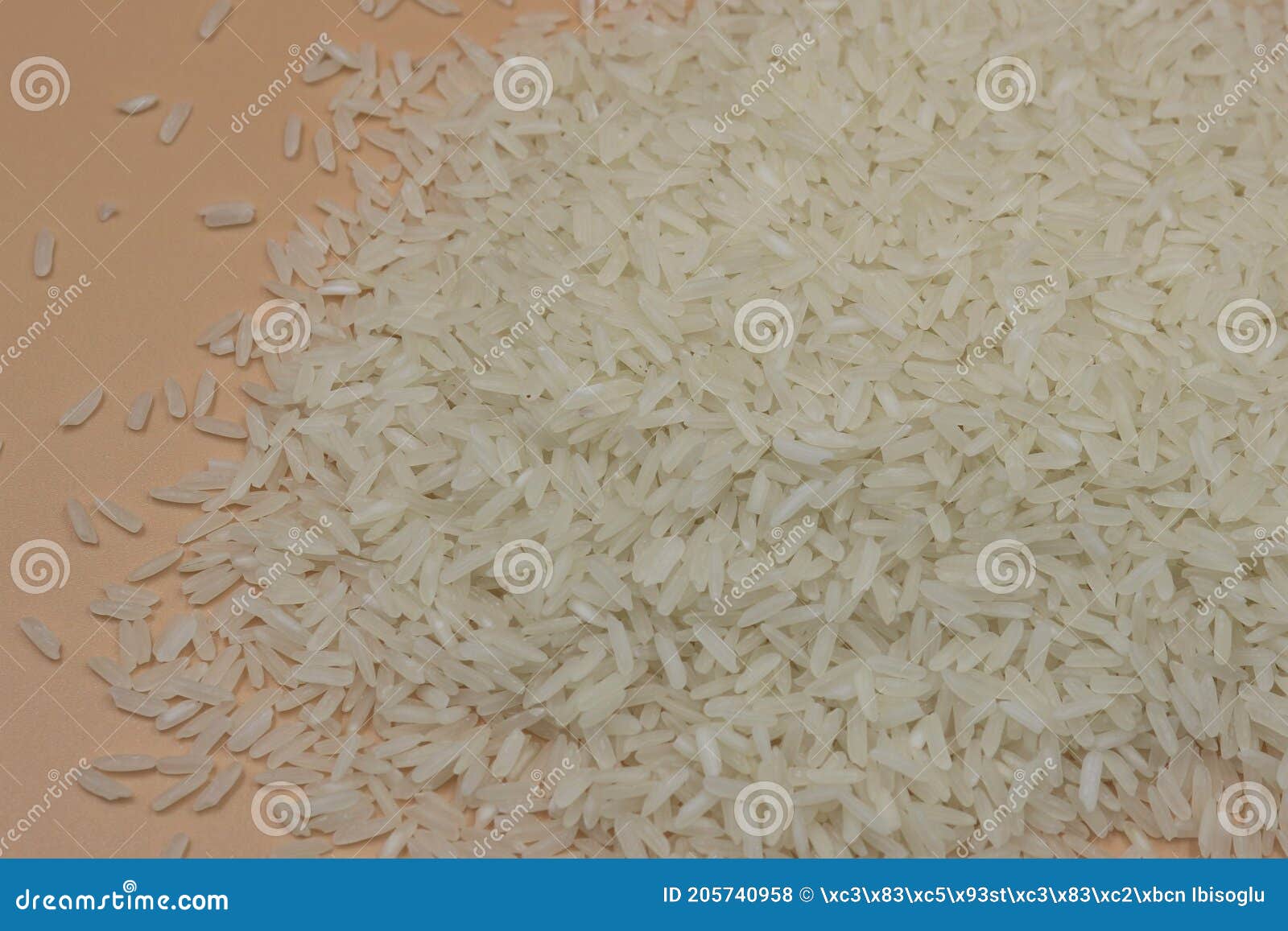 White Rice Grain on Background. Stock Photo - Image of organic, sweet ...