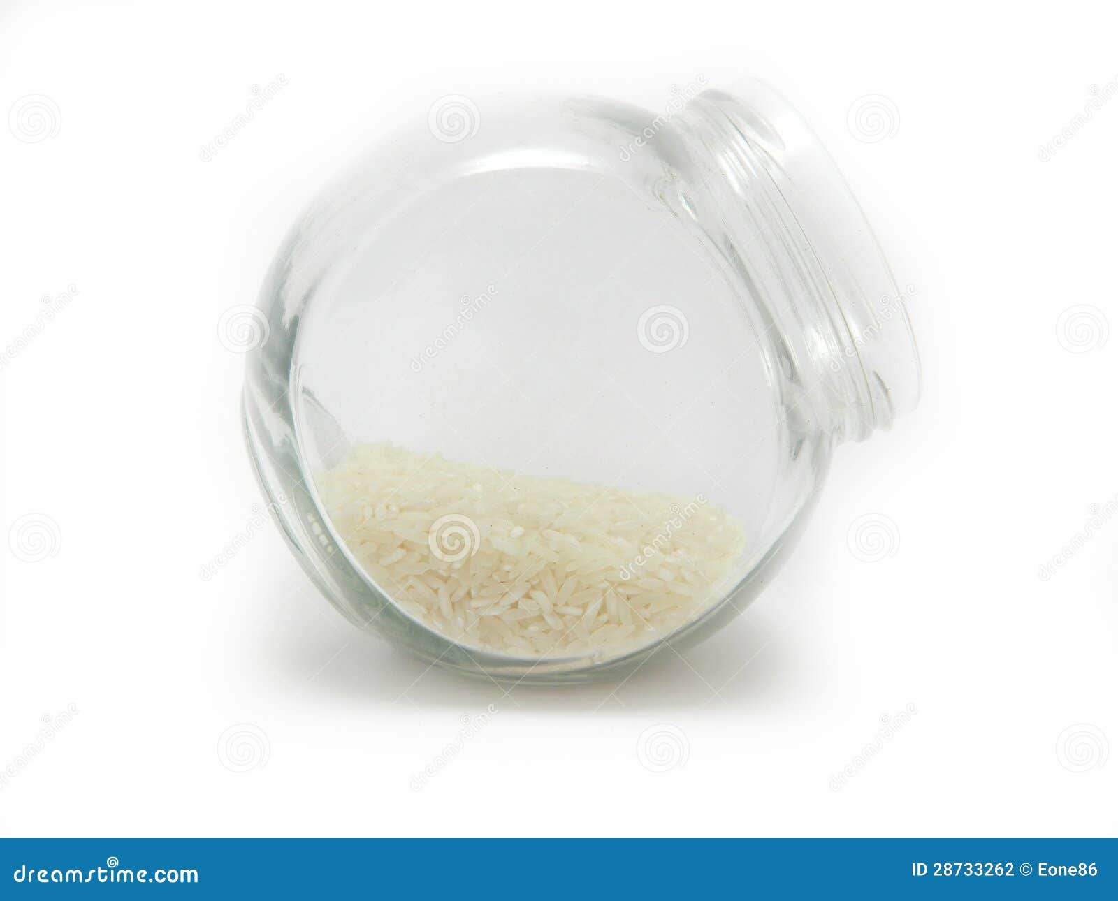 White rice in a jar stock photo. Image of dried, dollar - 28733262