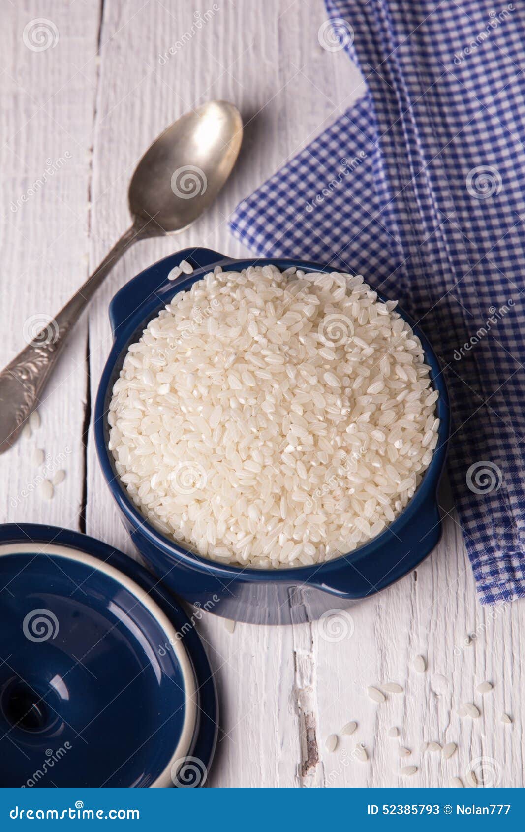 White rice stock image. Image of uncooked, cook, eating - 52385793