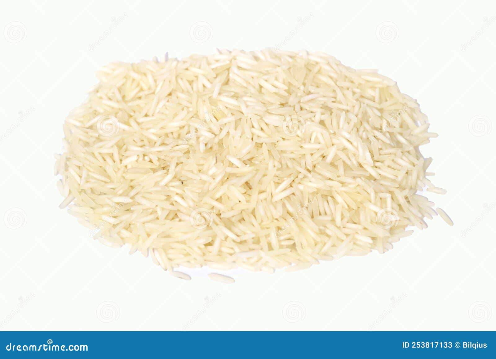 White Rice Photo- White Rice Grains-White Background Stock Image ...
