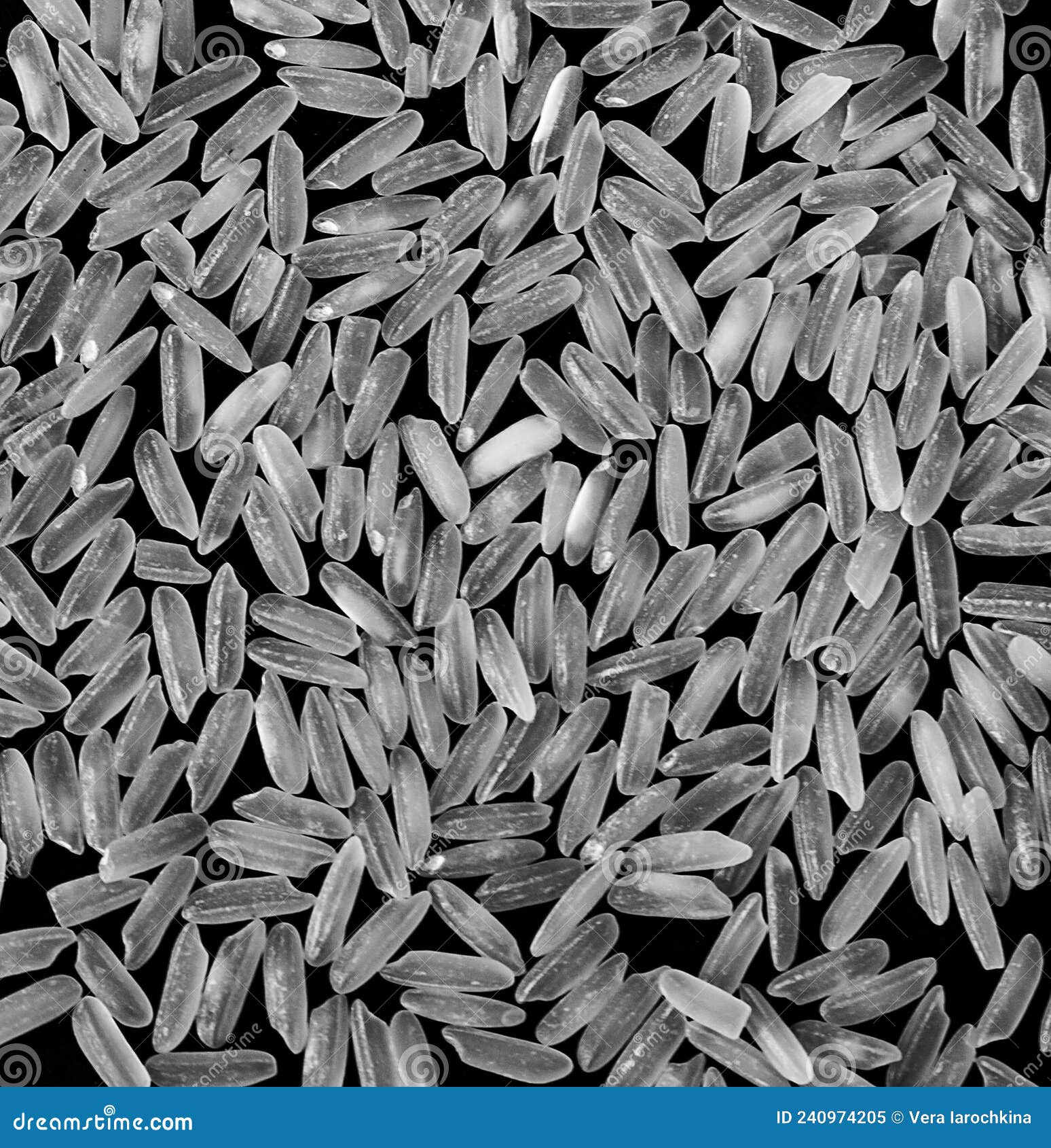 White Rice Pile On Black Background Royalty-Free Stock Photo ...