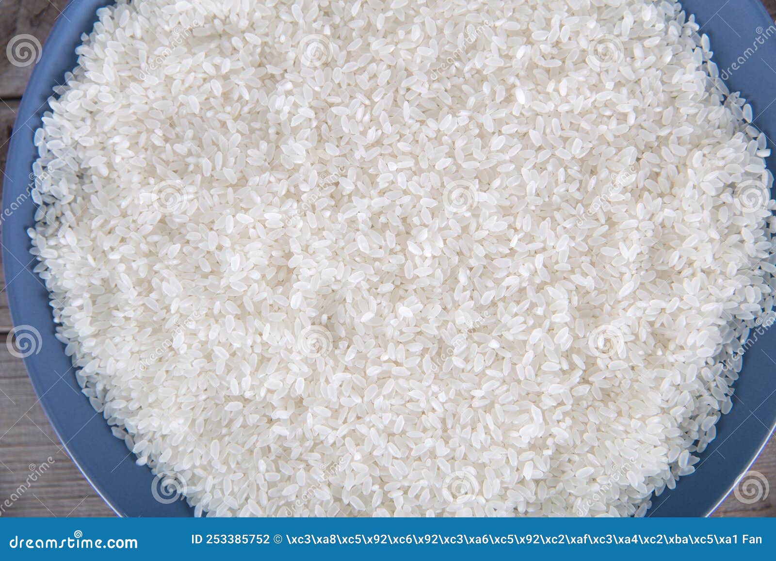 White rice on the plate stock photo. Image of paper - 253385752