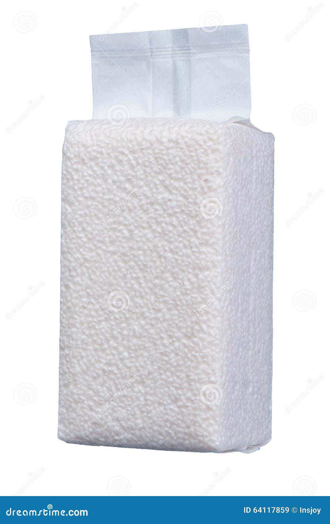 White rice in rice bags stock image. Image of grain, healthy - 64117859