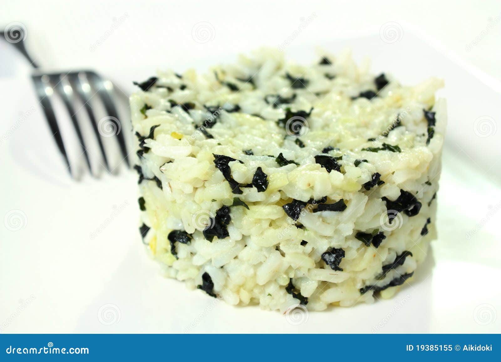 White rice with seaweed stock image. Image of east, asian - 19385155
