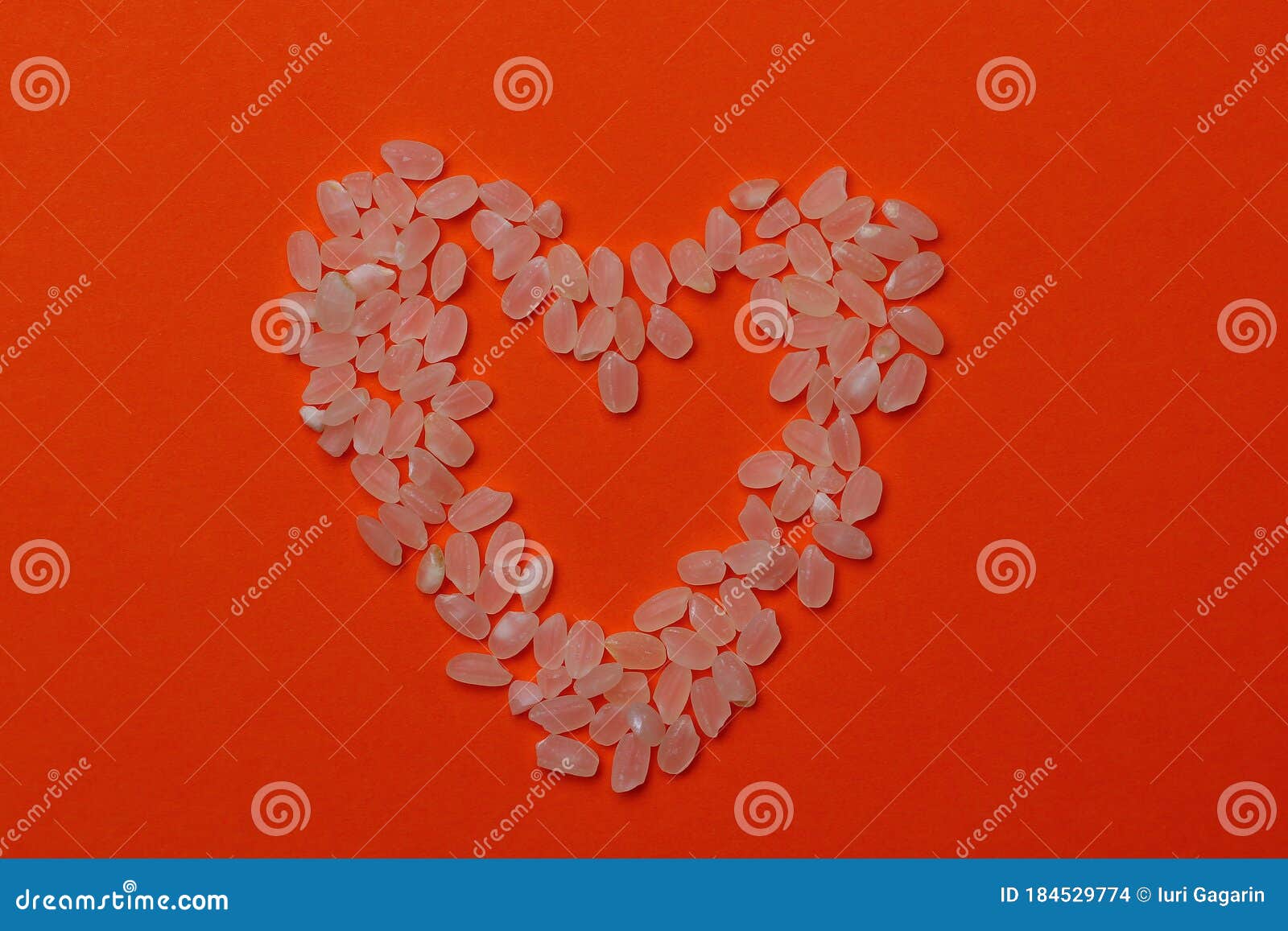 White Rice in the Shape of a Heart Stock Photo - Image of menu, healthy ...