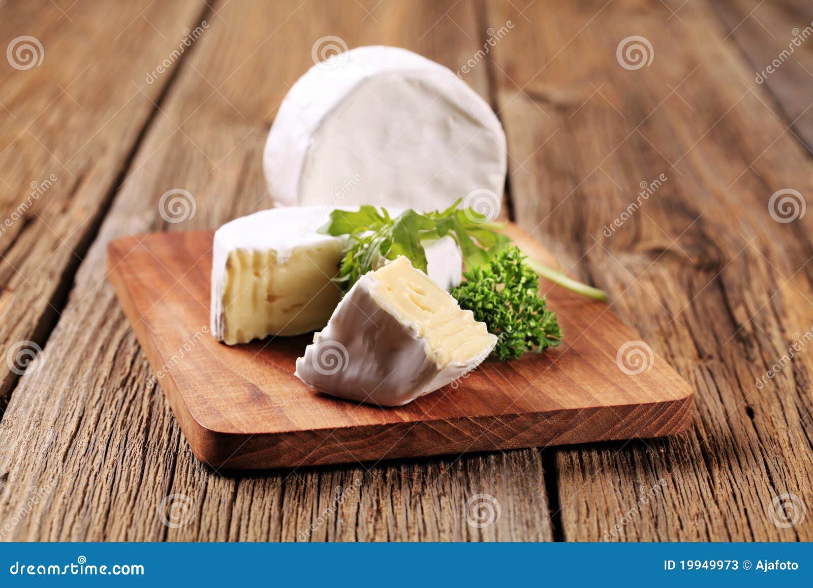 White rind cheese stock image. Image of white, board - 19949973