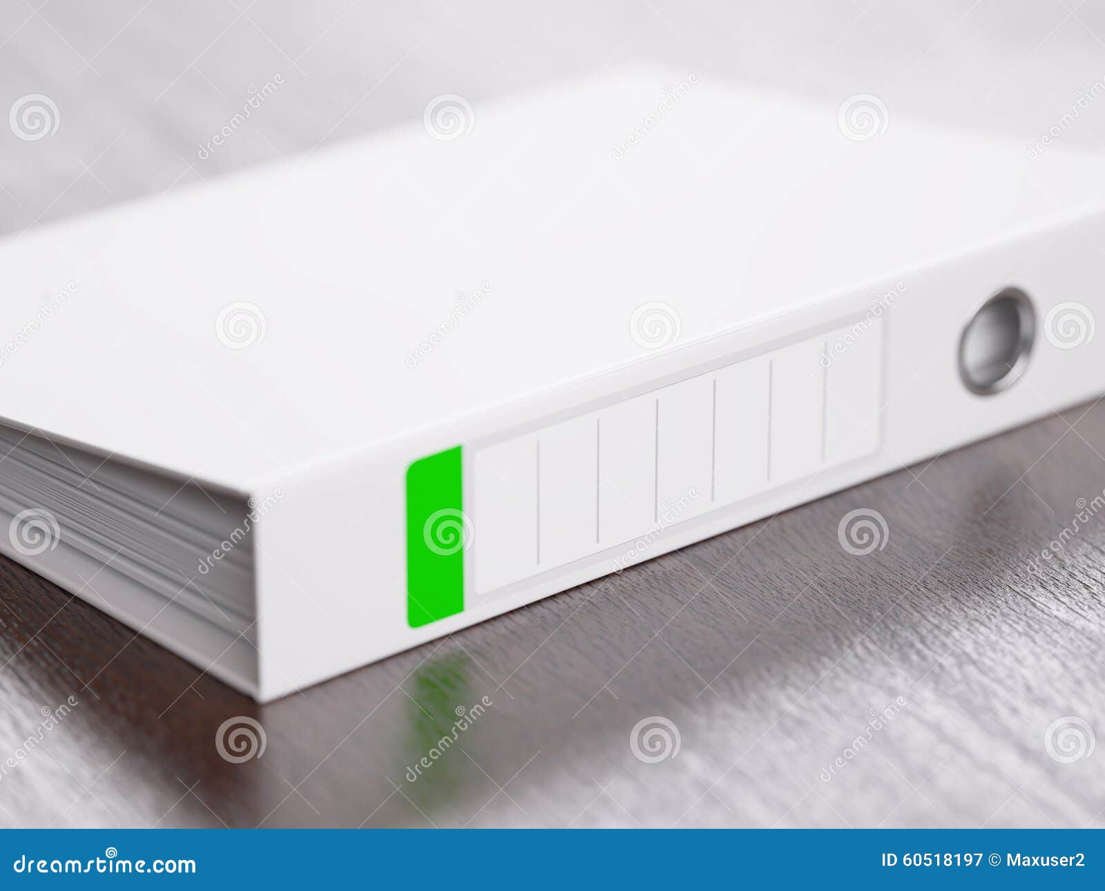 White Ring Binder on a Table Stock Image - Image of binder, financial ...