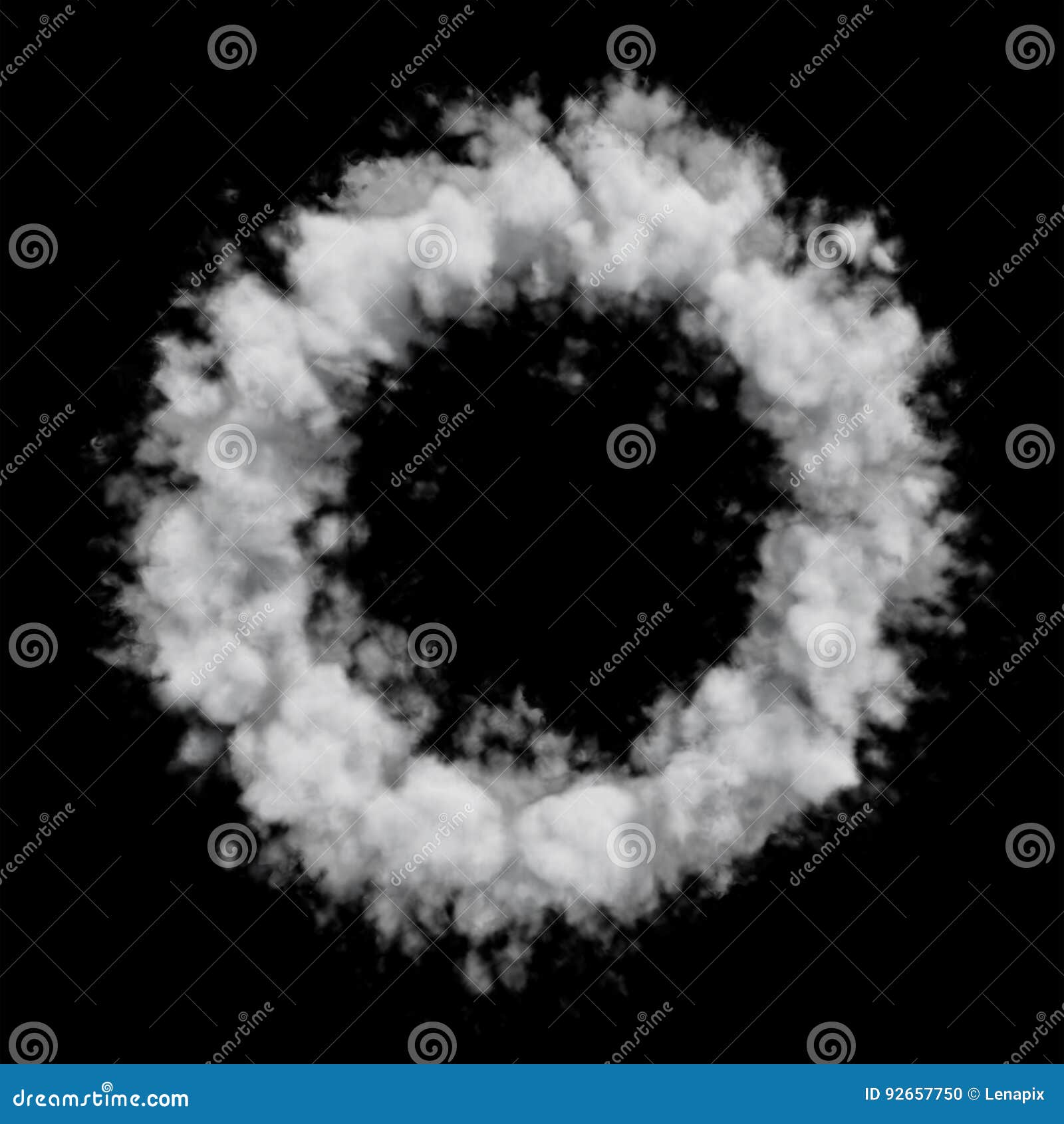 White ring shaped cloud stock illustration. Illustration of cumulus ...