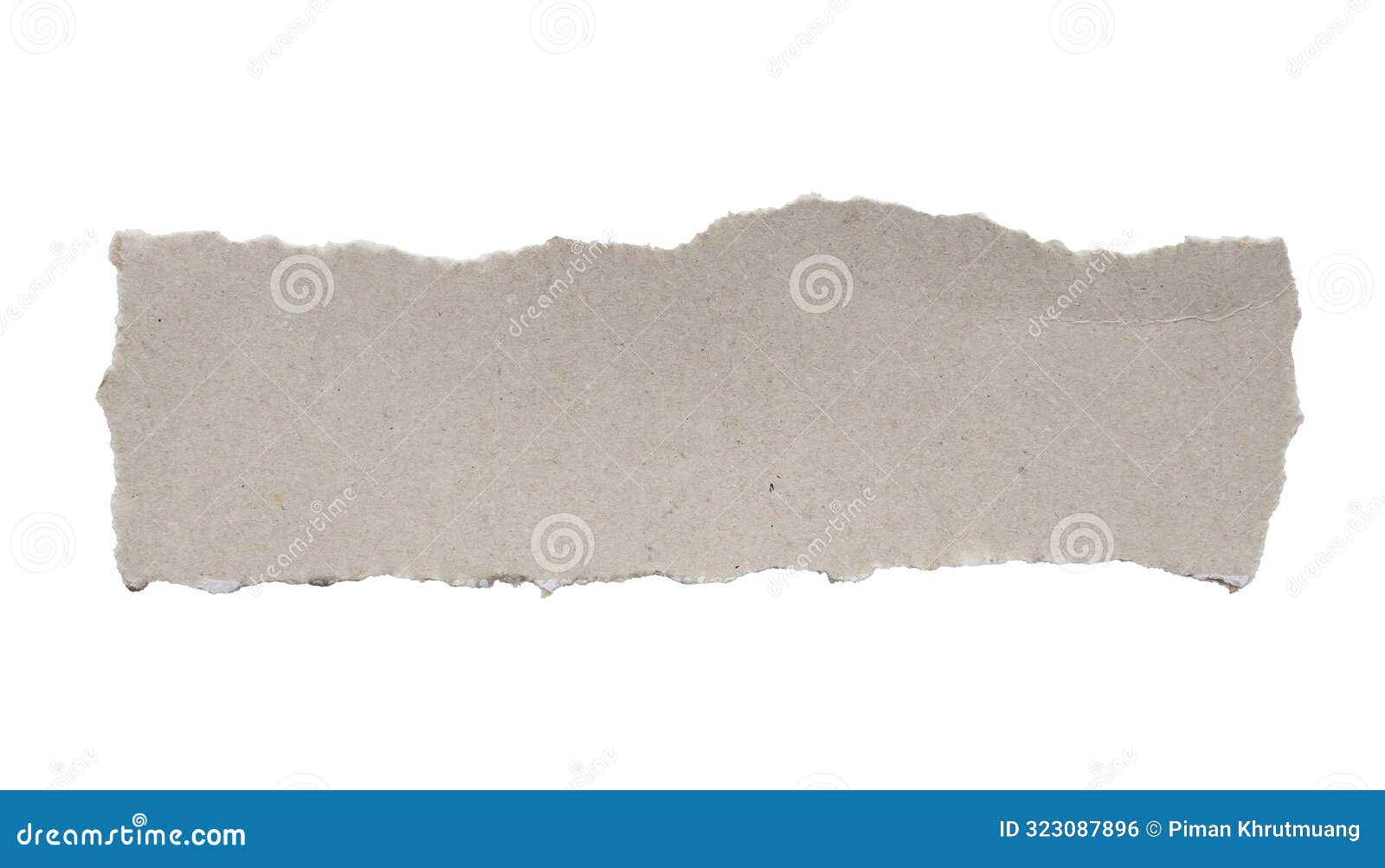 White Ripped Paper Torn Edges Strips Isolated on White Stock Photo ...