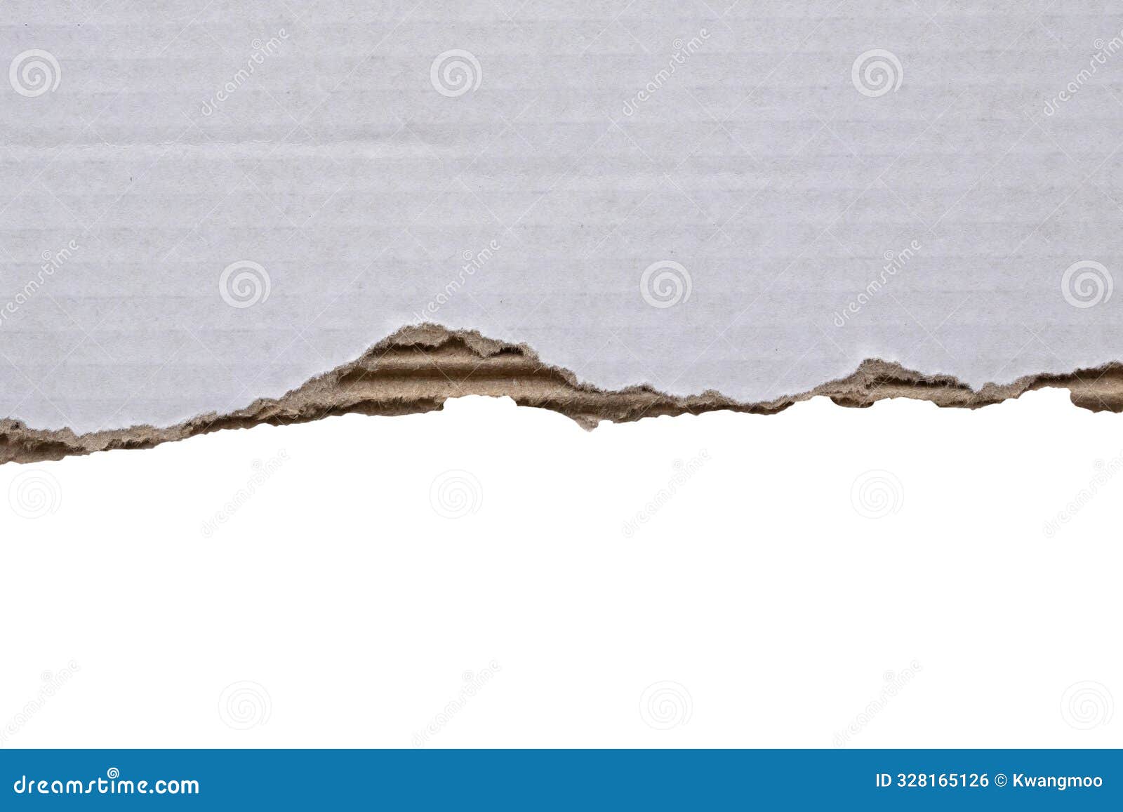 White Ripped Paper Torn Edges Strips Isolated on White Background Stock ...