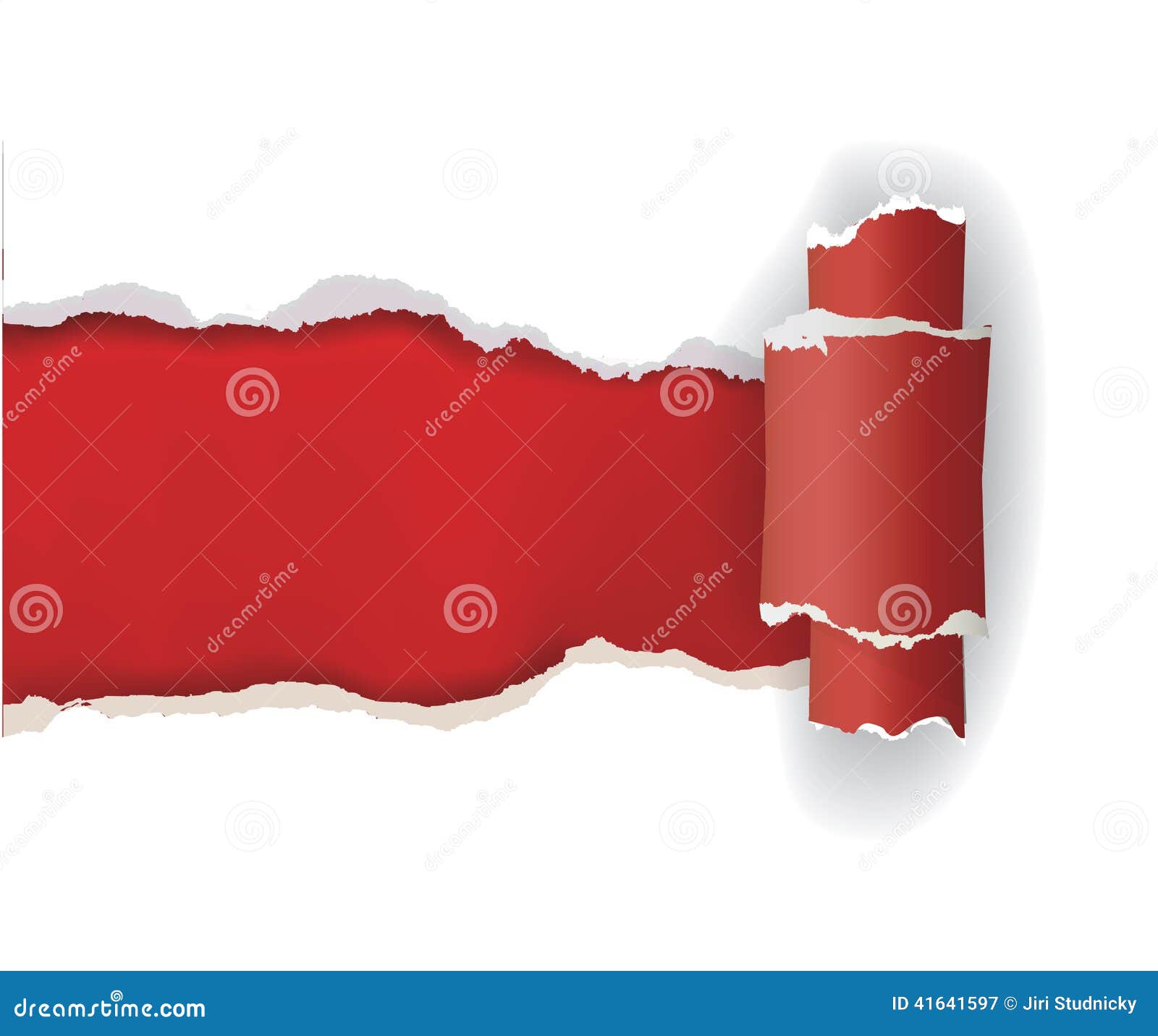White Ripped Paper Cartoon Vector | CartoonDealer.com #41641597