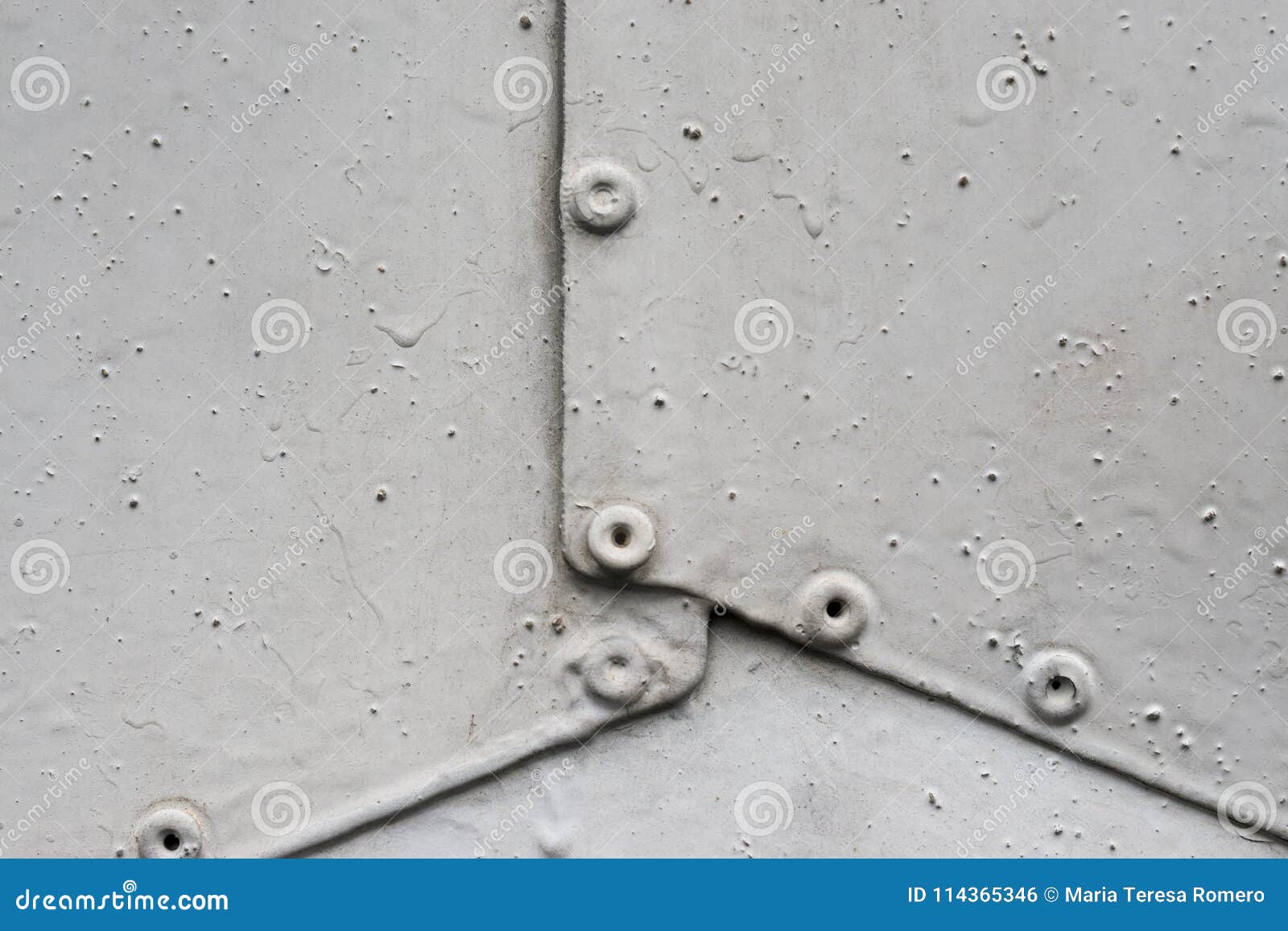 White riveted metal sheet stock photo. Image of pattern - 114365346