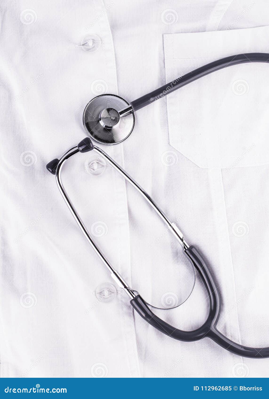 White Robe Doctor and Stethoscope. Stock Image - Image of instrument ...