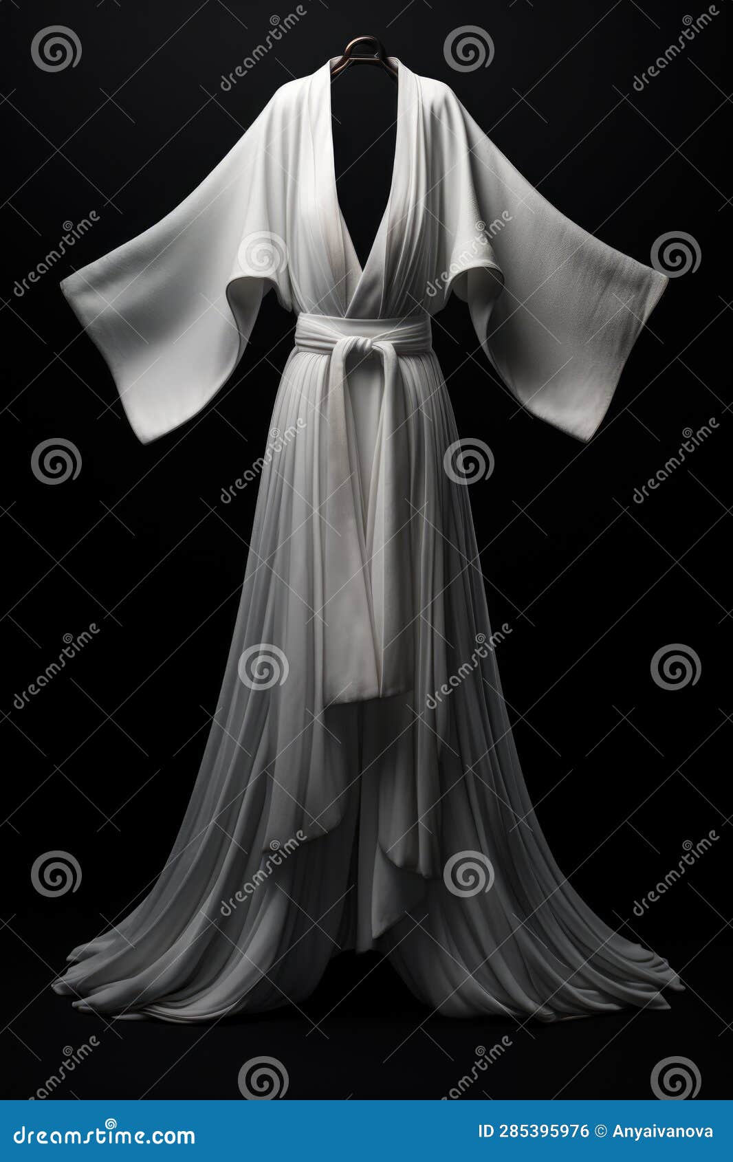 A White Robe on a Mannequin Stand. Stock Illustration - Illustration of ...