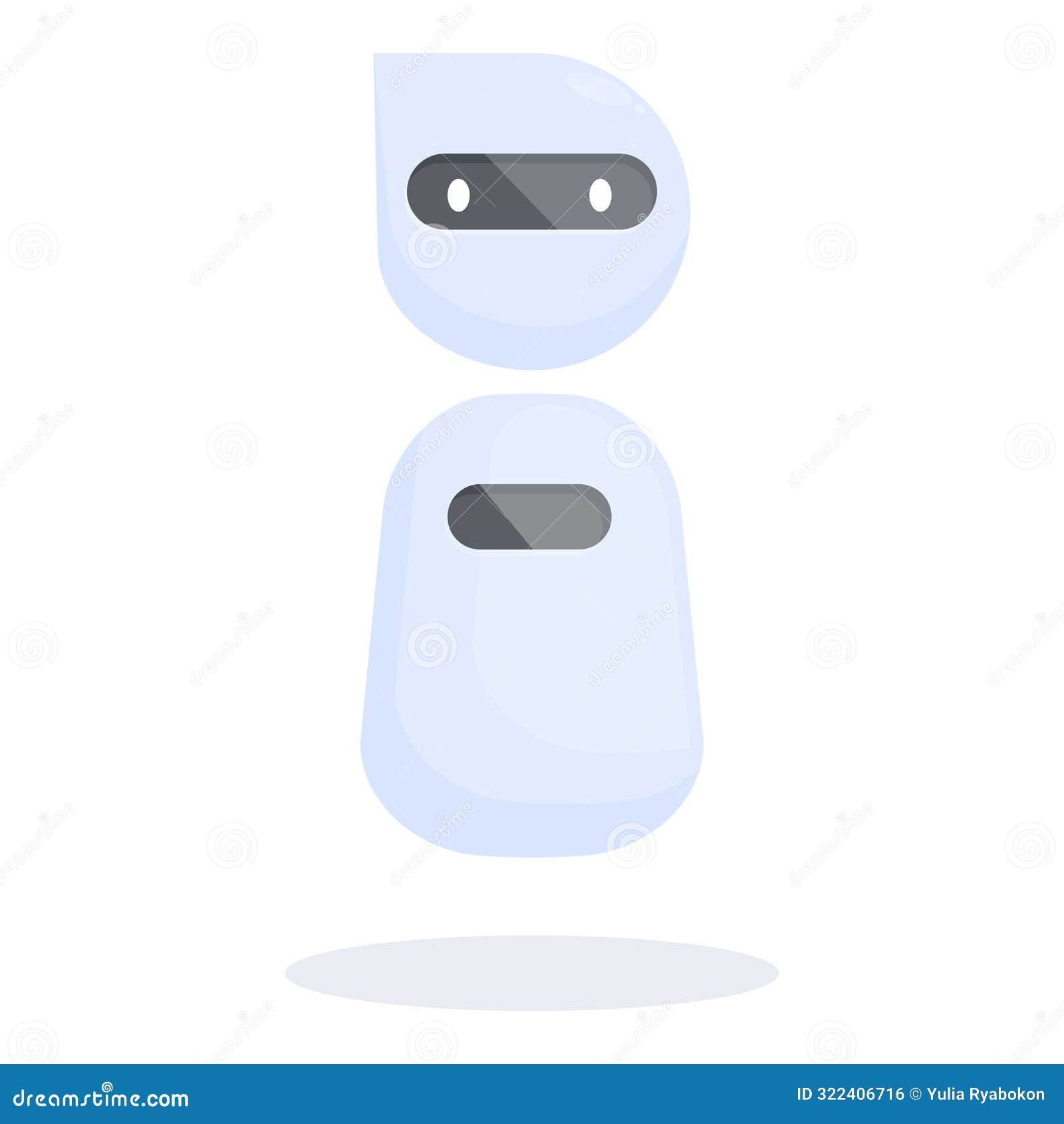 Robot Floating On The Water At Sunset. Royalty-Free Stock Photo ...