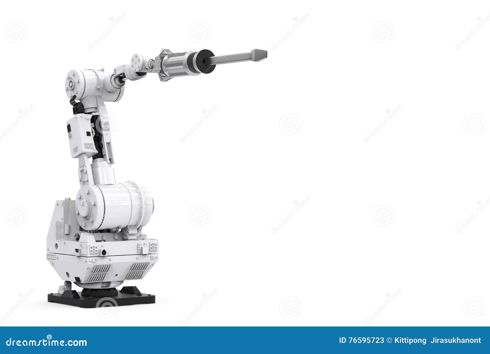 White Robotic Installed Welding Arms For Work Metal Welding Royalty ...