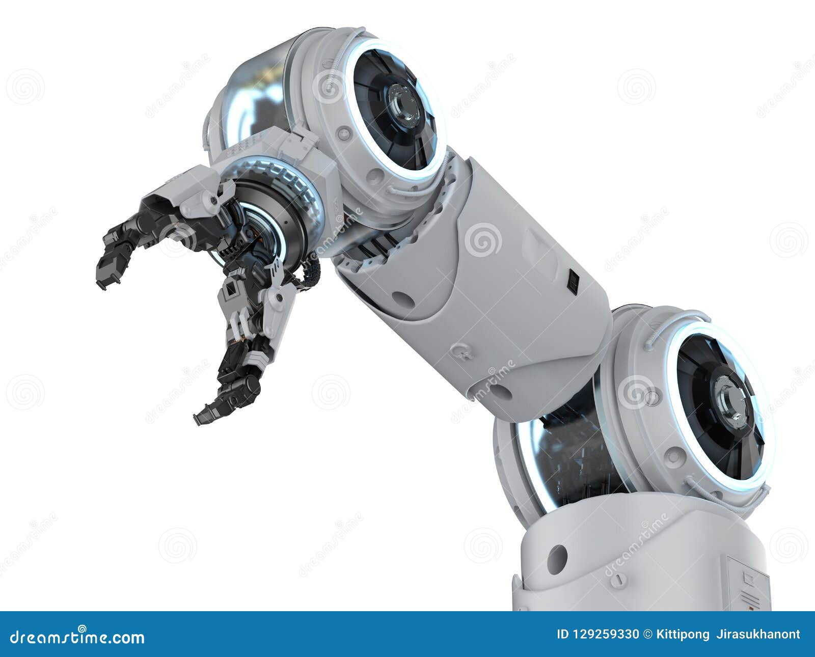 White robotic arm stock illustration. Illustration of mechanical ... White robotic arm stock illustration. Illustration of mechanical ...