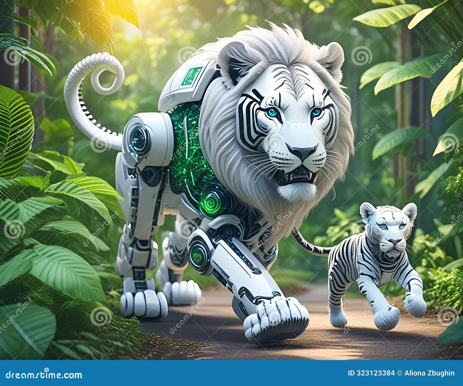 Robotic Lion 3d Art Stock Photography | CartoonDealer.com #269986592