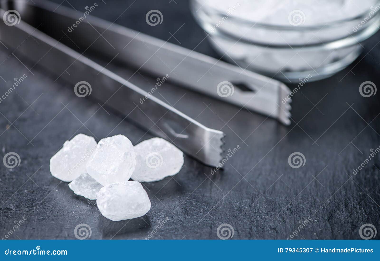White Rock Candy on a Slate Slab Stock Image - Image of candi, pieces ...