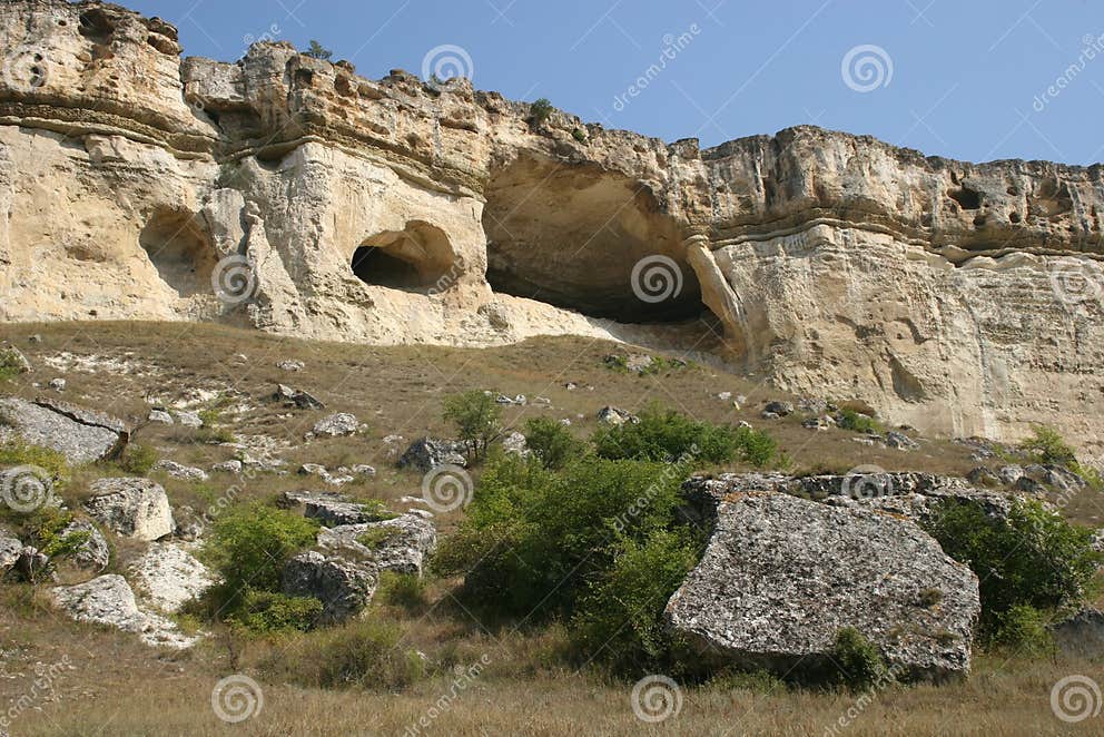 The White Rock s caves stock image. Image of rock, grass - 27469103